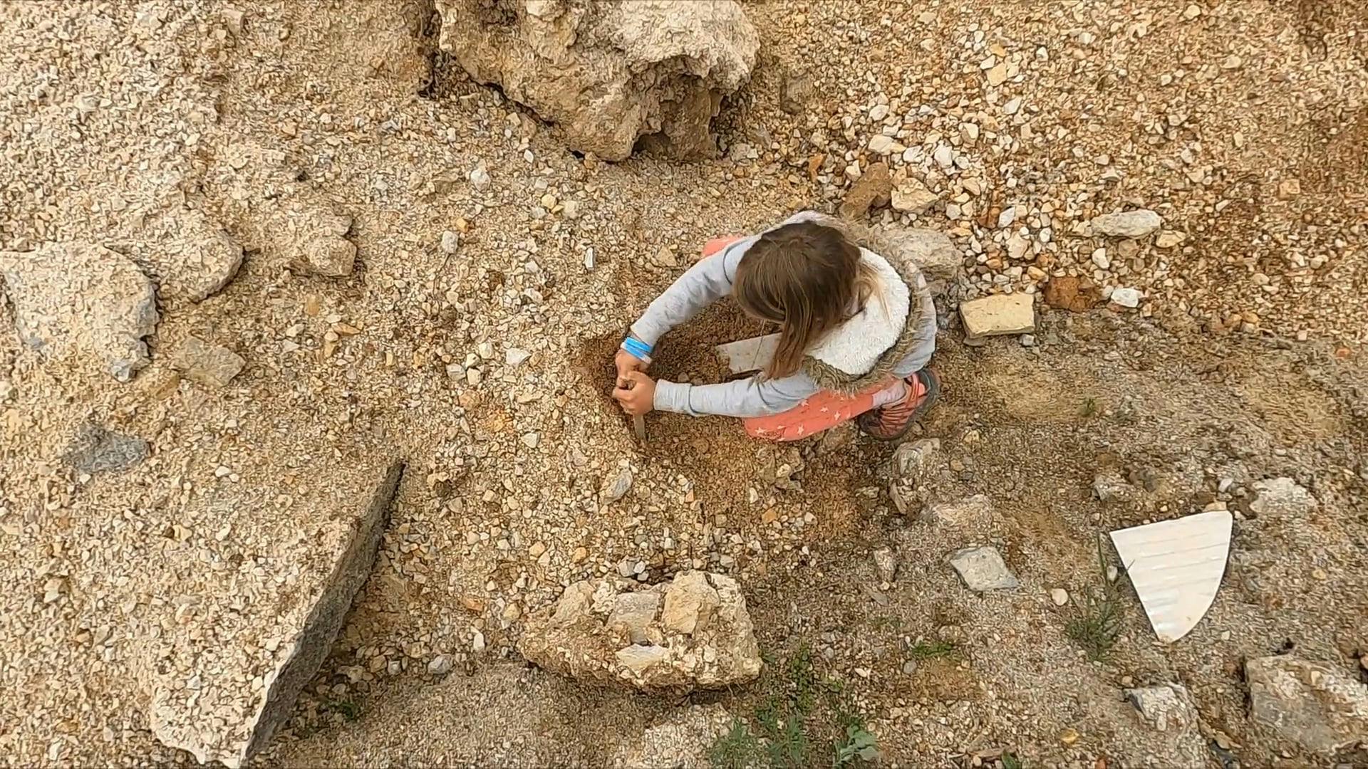 Person Digging with Sand · Free Stock Video