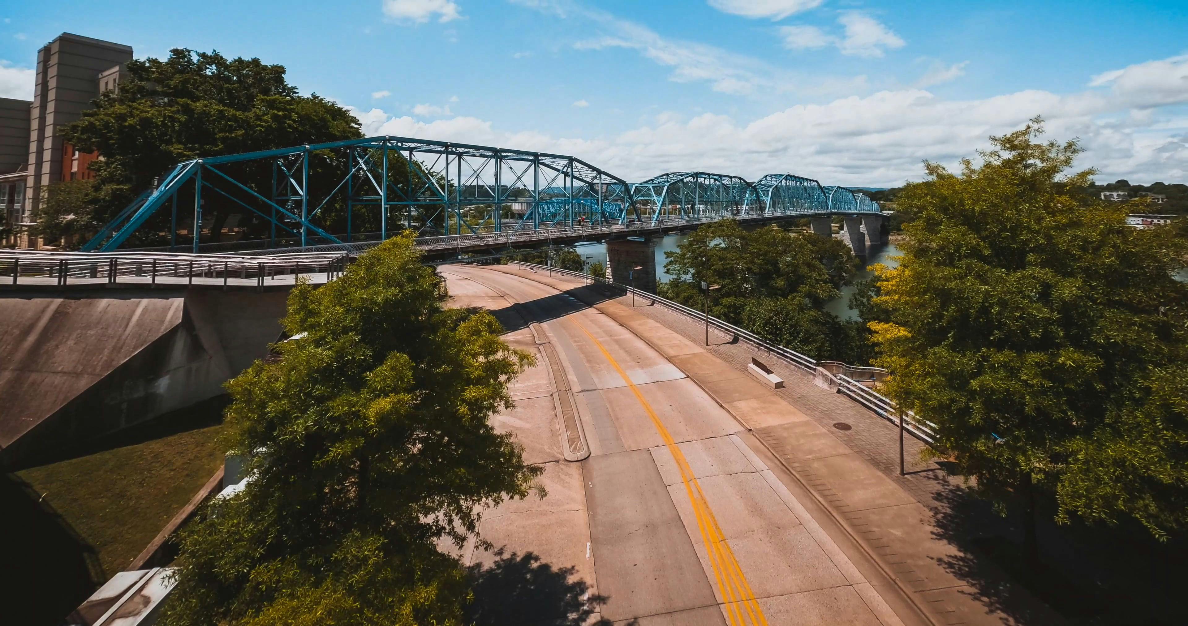 Footage of a Bridge over the Highway Free Stock Video Footage, Royalty ...