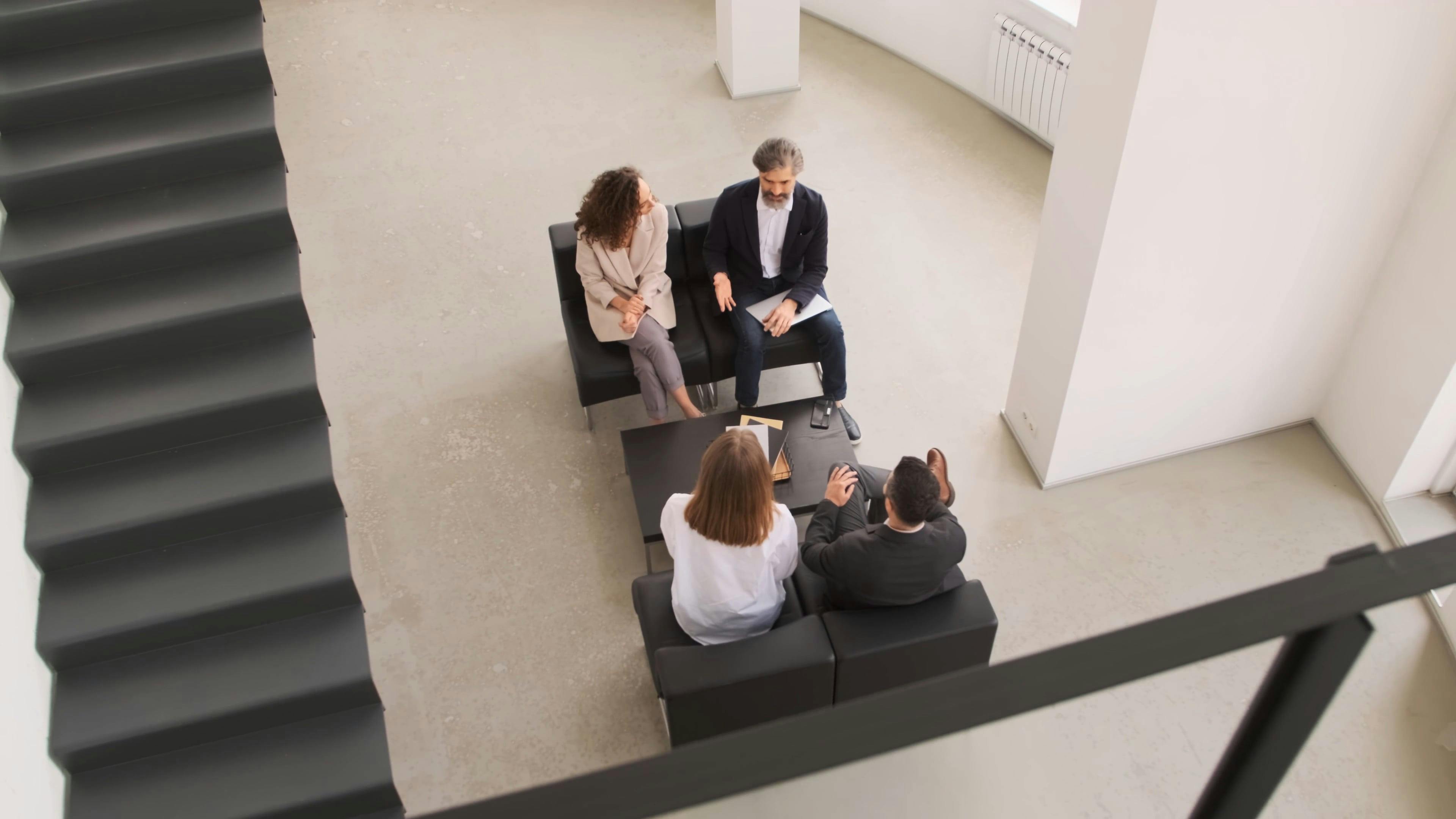 Four People Having a Meeting · Free Stock Video