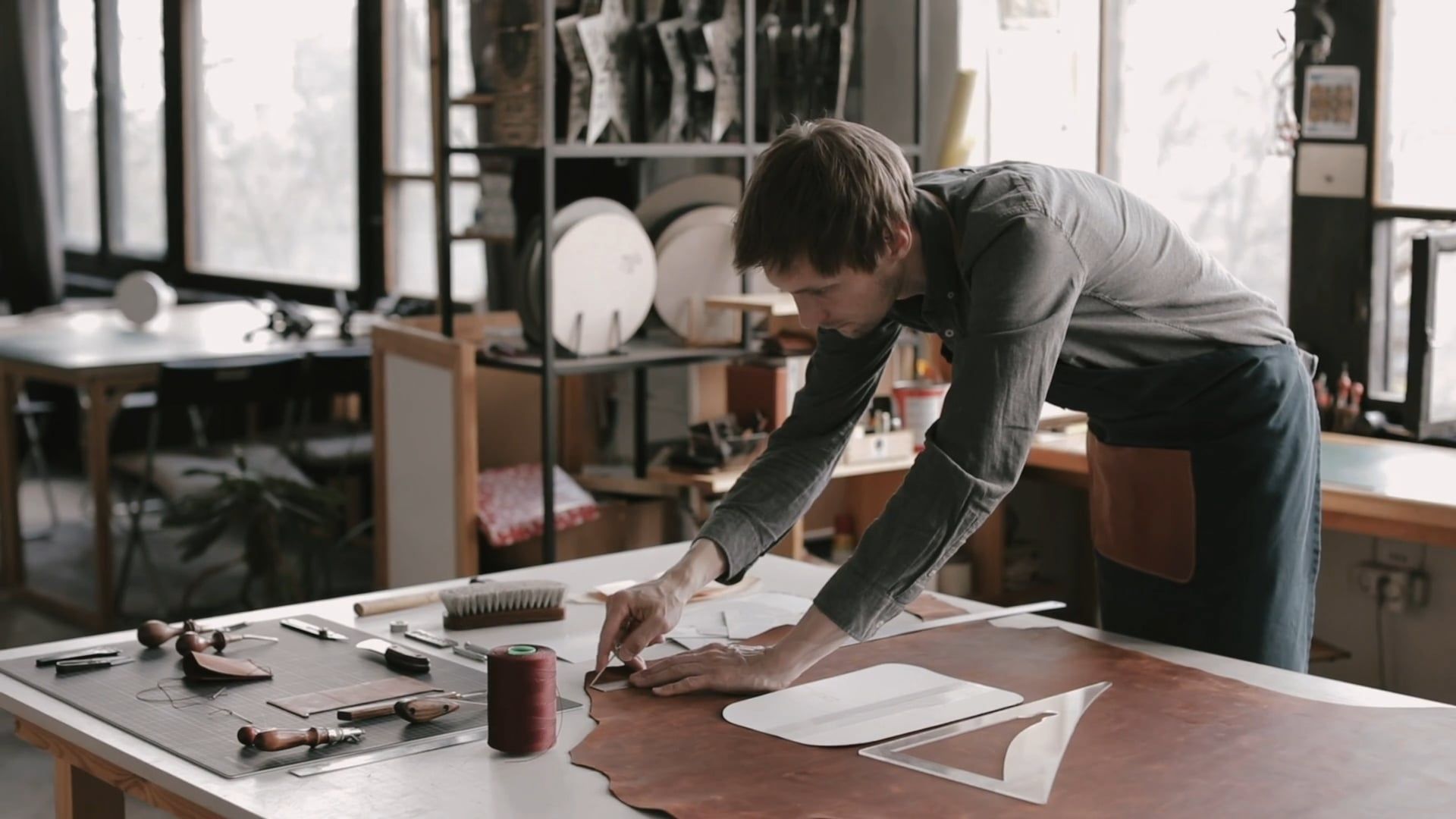 Man Tracing a Leather Free Stock Video Footage, Royalty-Free 4K & HD ...