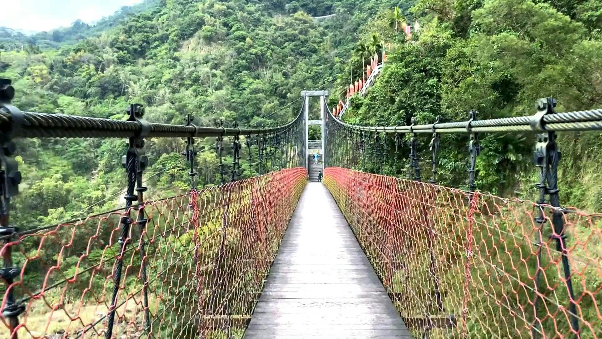 Long Narrow Hanging Bridge Free Stock Video Footage, Royalty-Free 4K ...