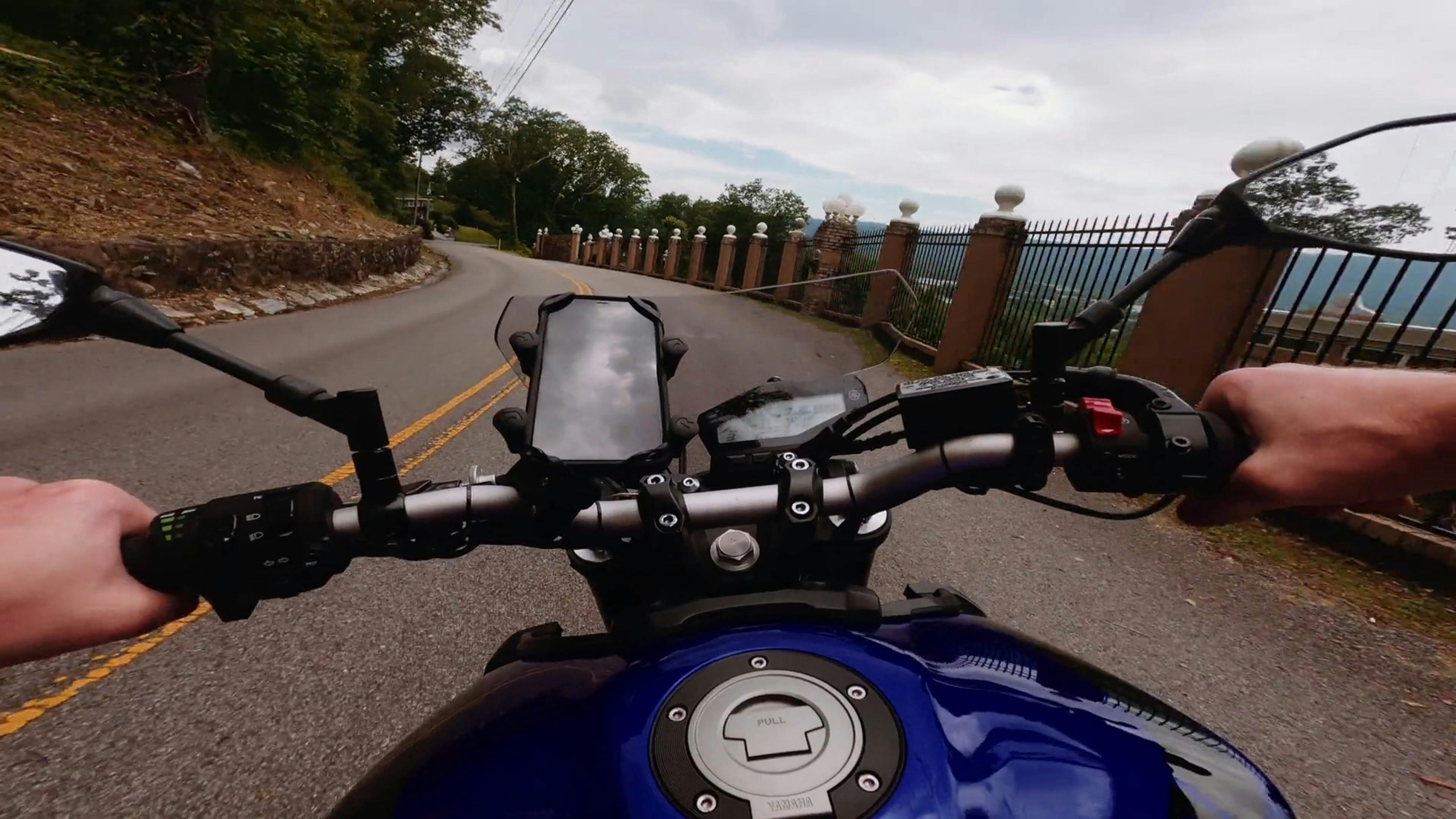 Man Riding a Motorcycle · Free Stock Video