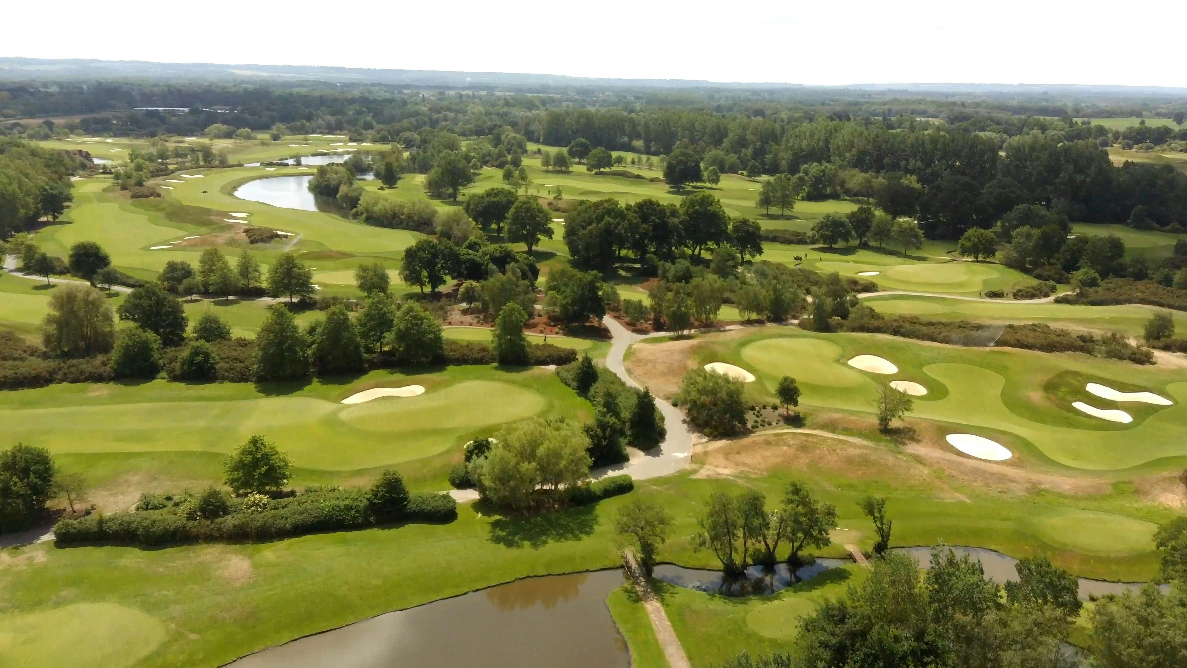 Aerial Shot of Gold Course · Free Stock Video