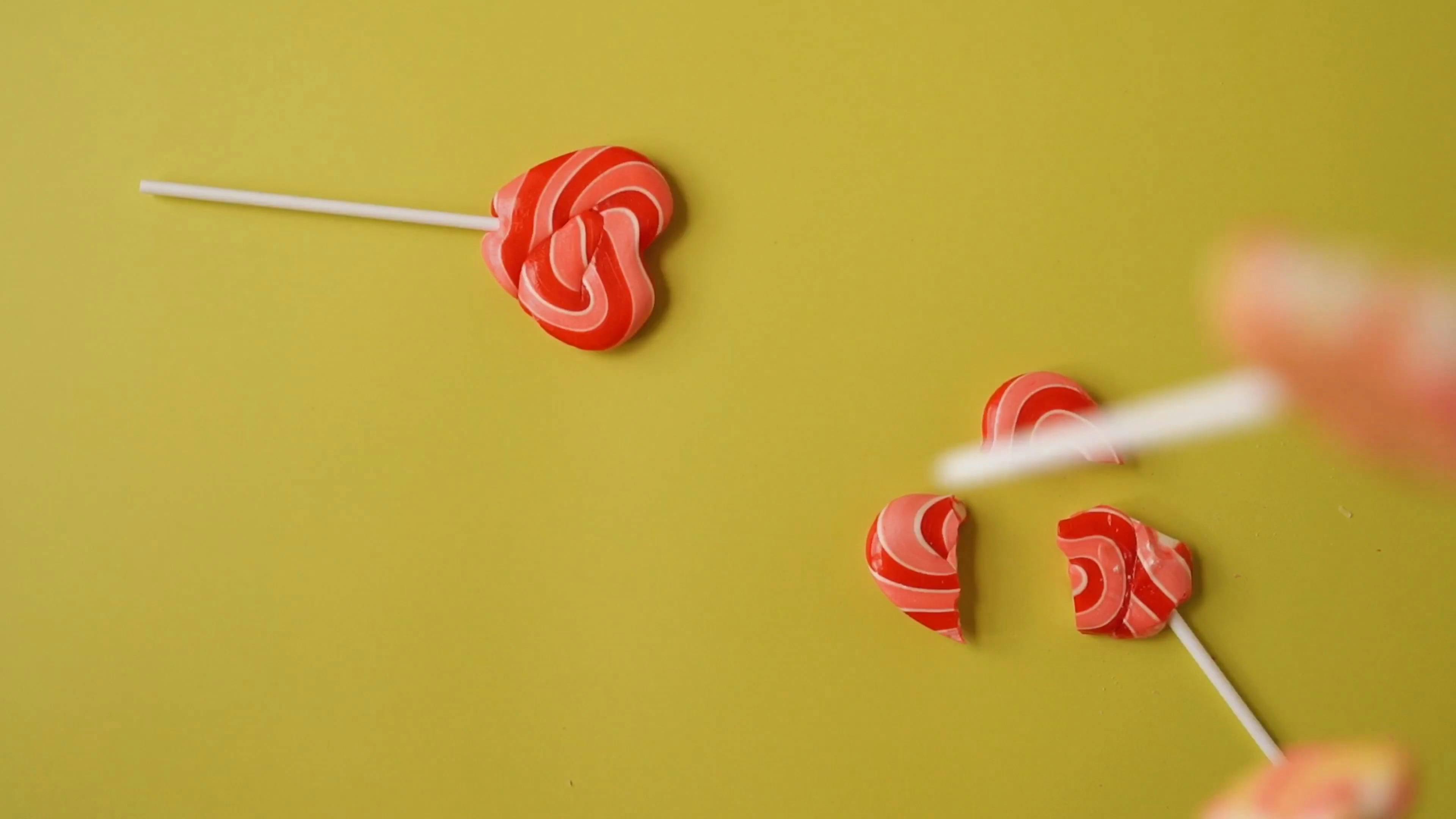 Broken Lollipop · Free Stock Video