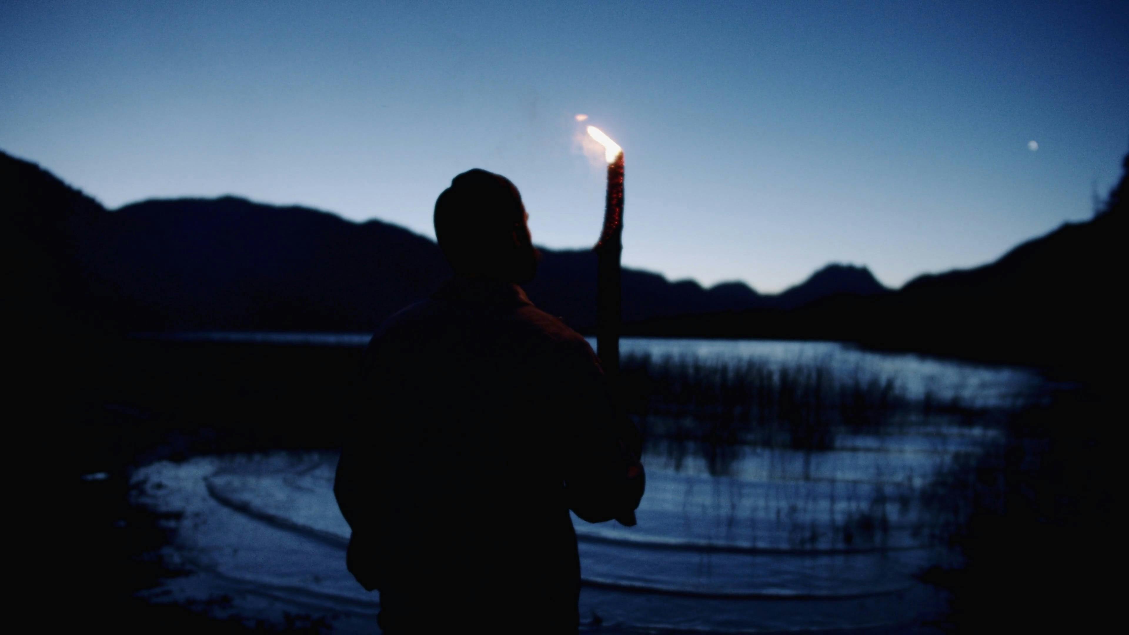 A Person Holding a Lighted Torch Free Stock Video Footage, Royalty-Free ...