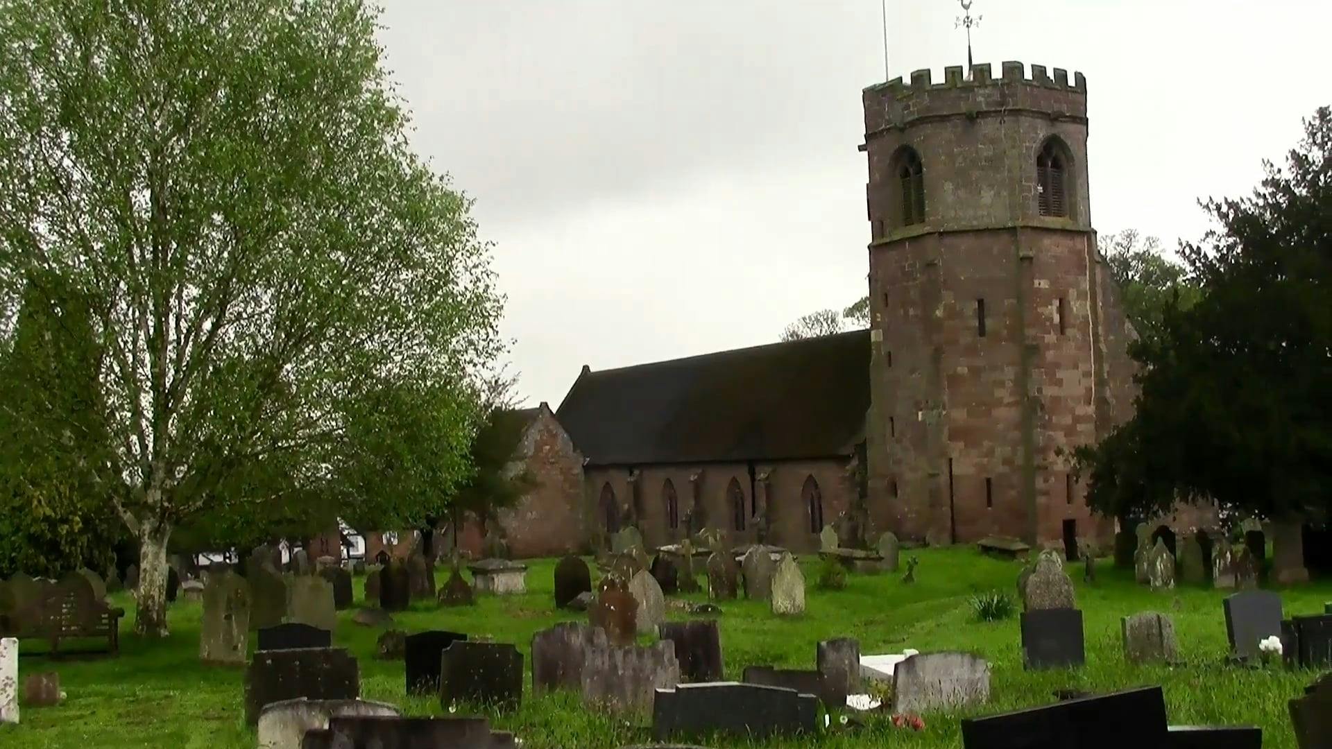 Panning Shot of a Graveyard at St Luke's Church, Hodnet Free Stock ...
