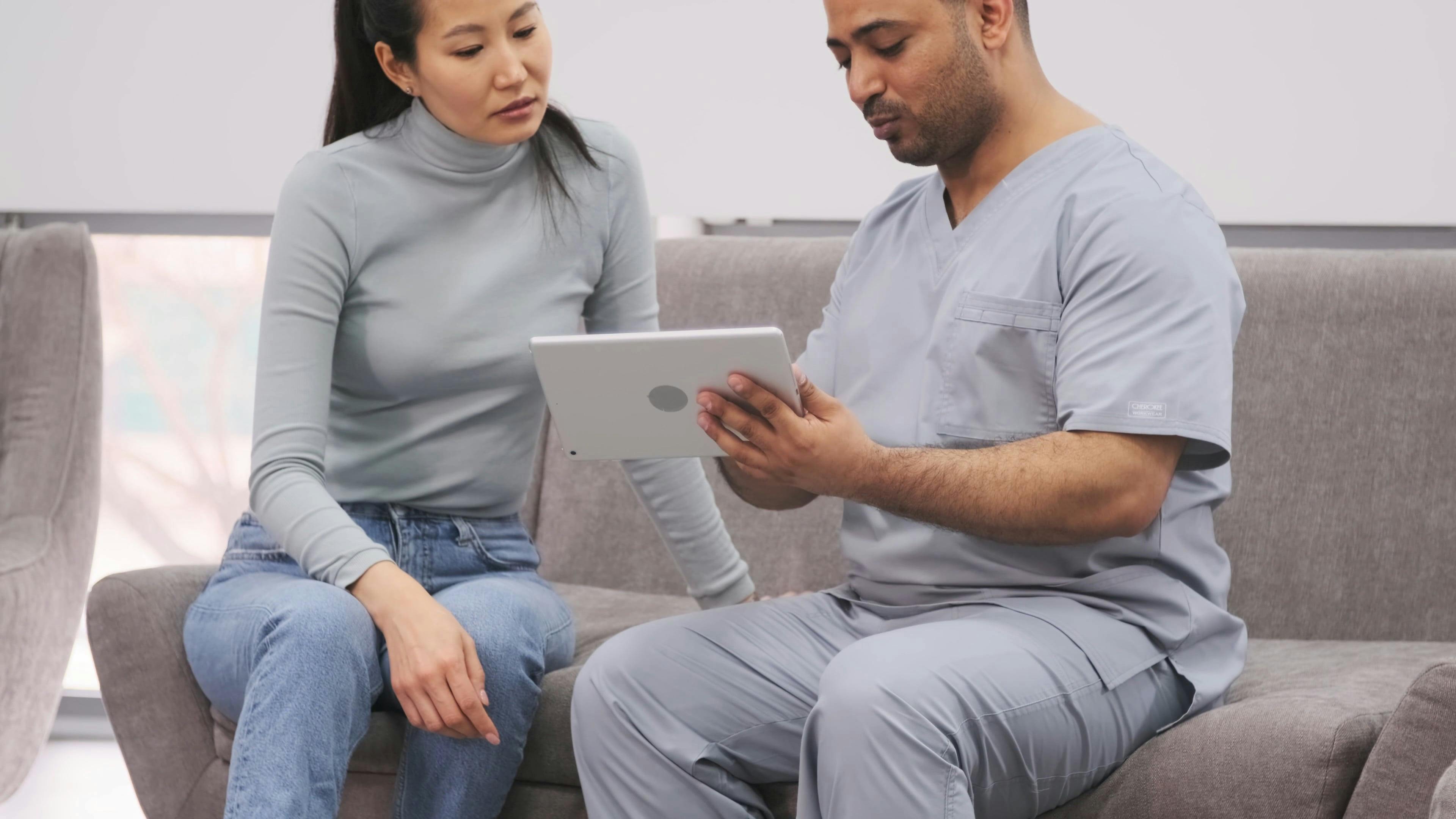 Man Explaining Using His Tablet · Free Stock Video Man Explaining Using His Tablet · Free Stock Video