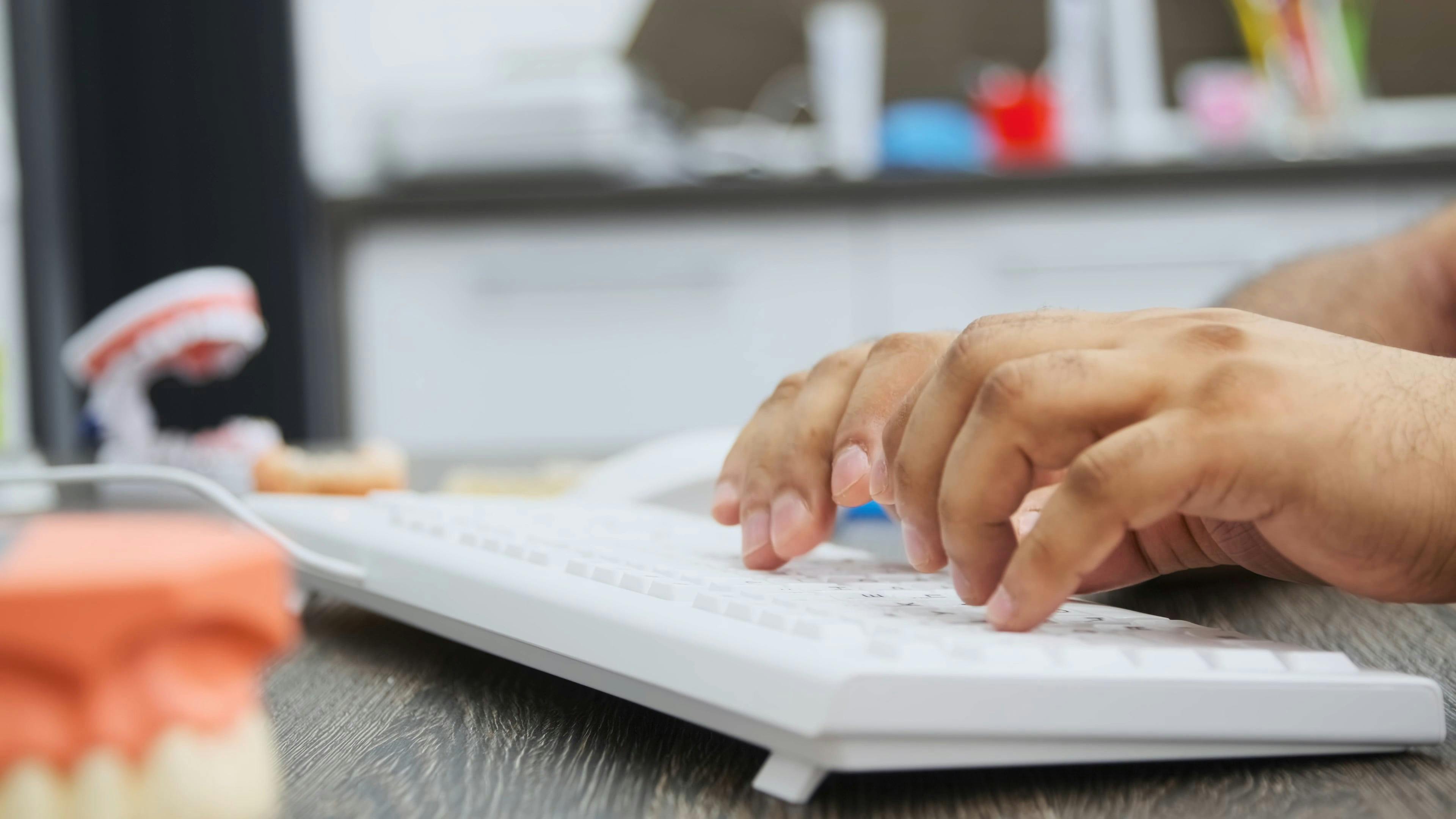 Person Typing on The Keyboard Free Stock Video Footage, Royalty-Free 4K ...