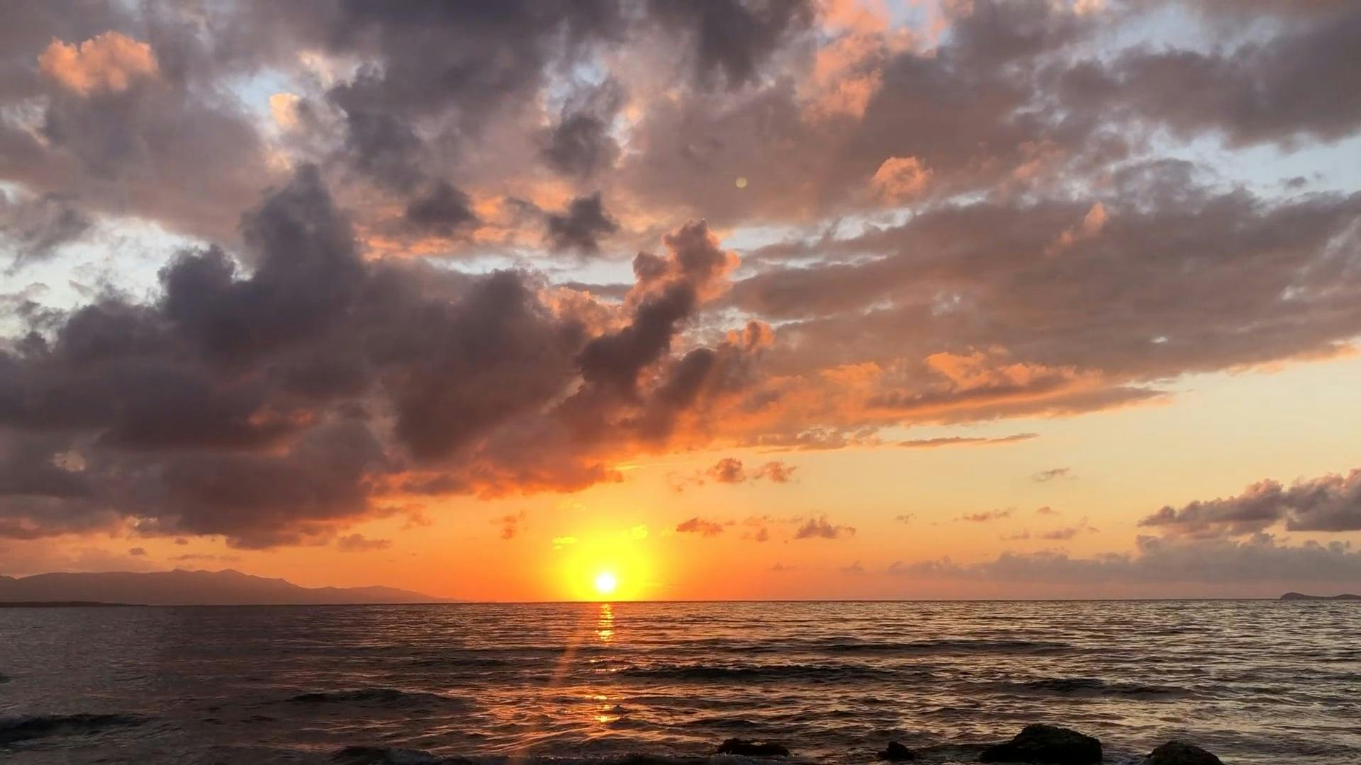Sunset View at the Beach · Free Stock Video