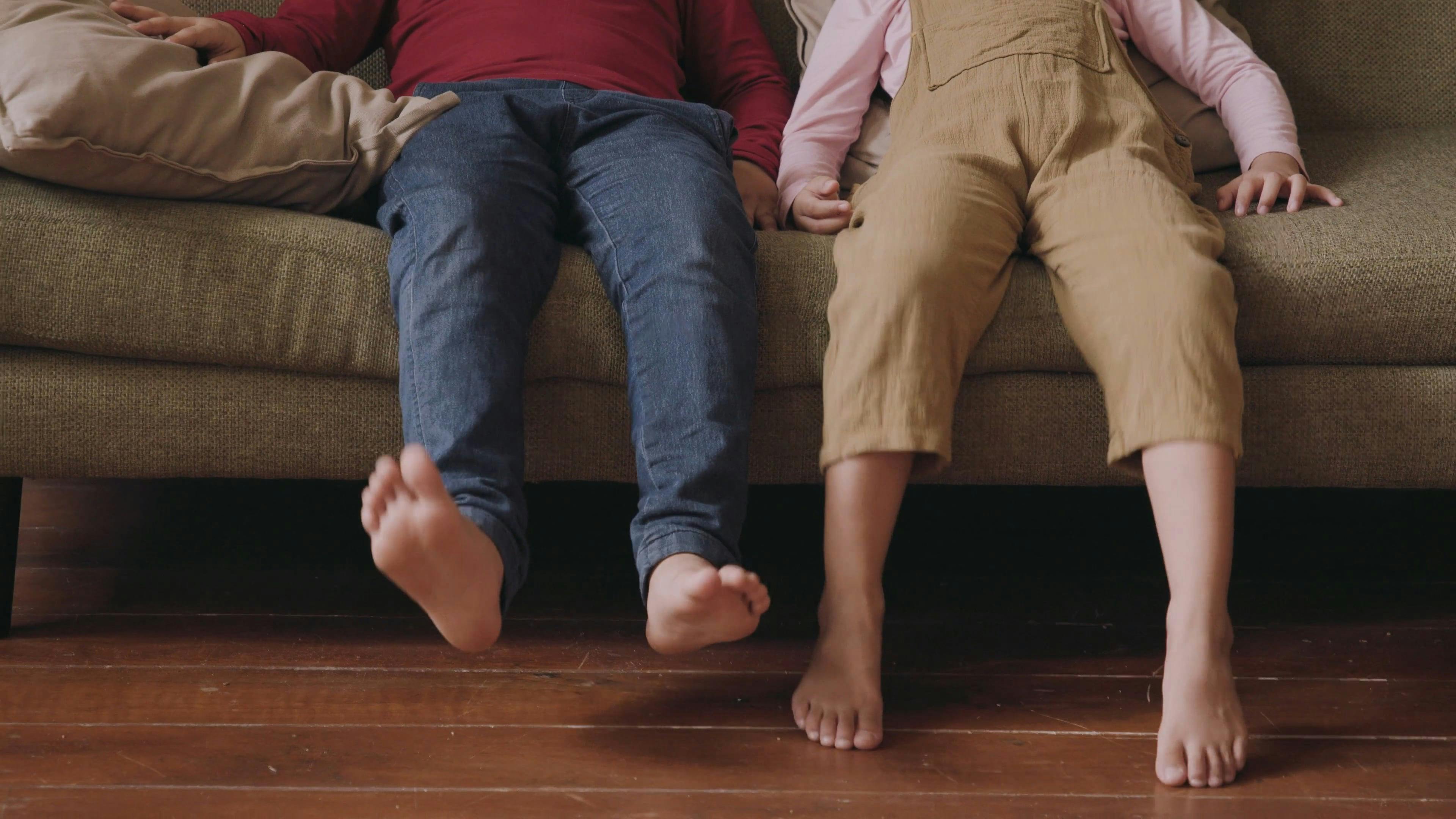 Kids Playing with Their Feet Free Stock Video Footage, Royalty-Free 4K ...