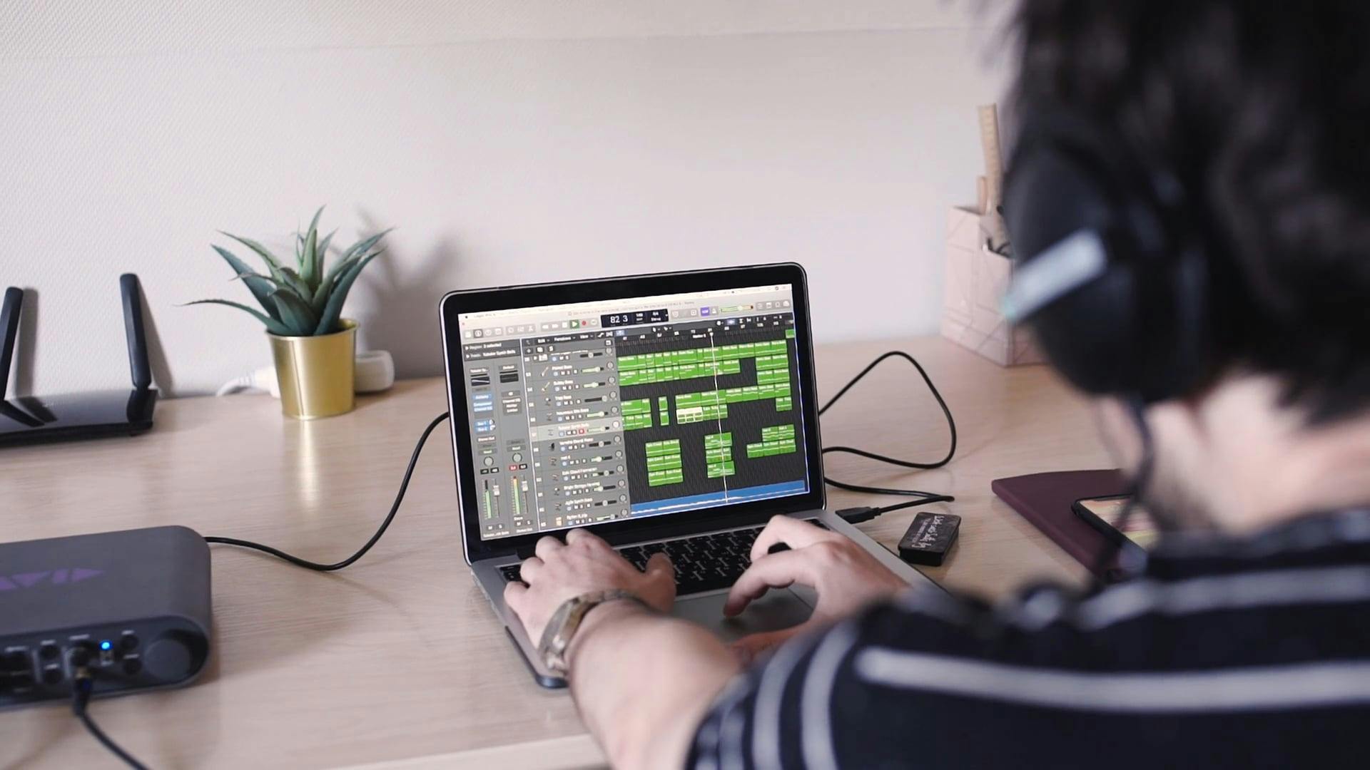 A Man Editing a Music Recording Free Stock Video Footage, Royalty-Free ...