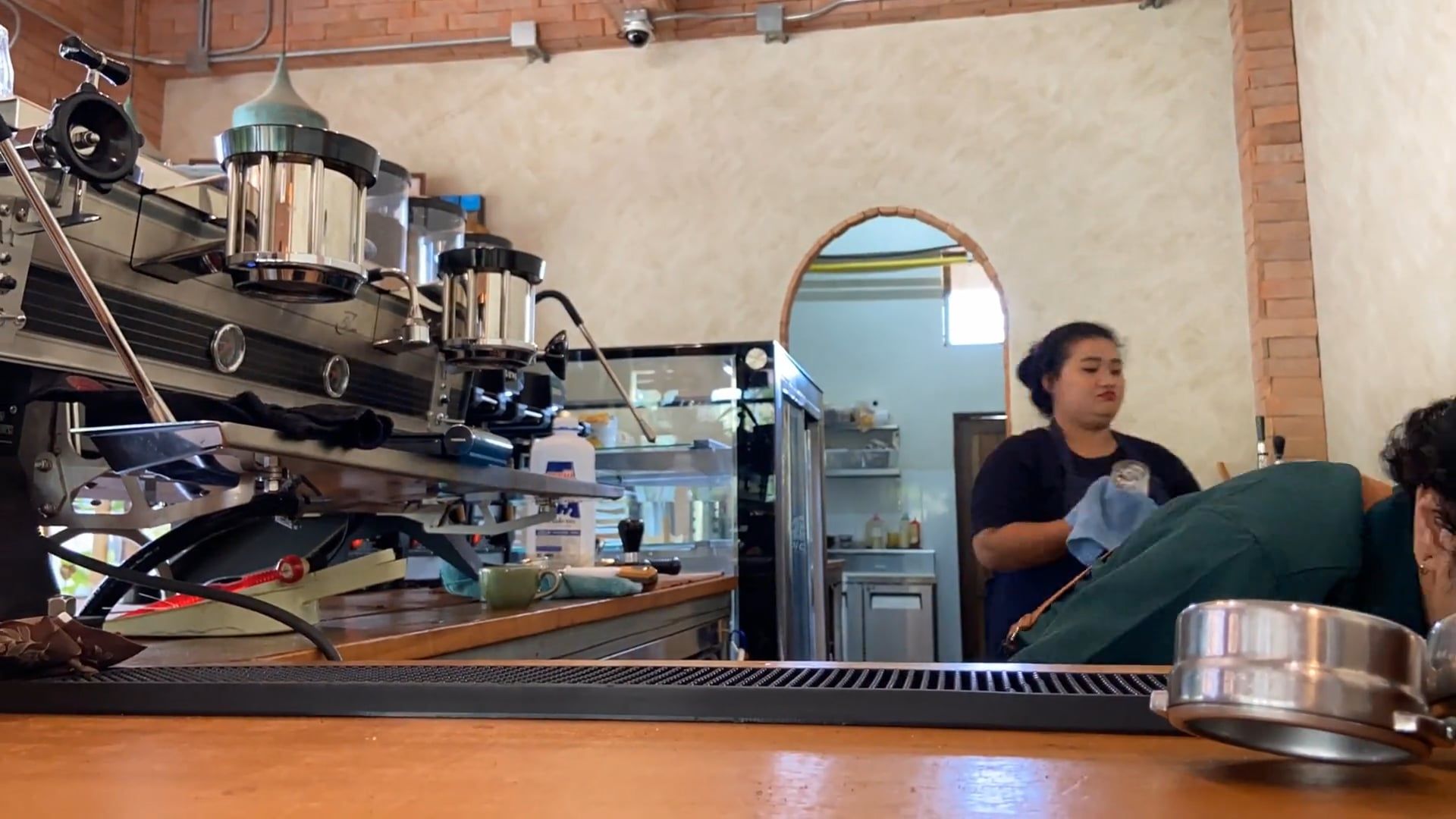 A Time-Lapse of a Coffee House Barista Free Stock Video Footage ...