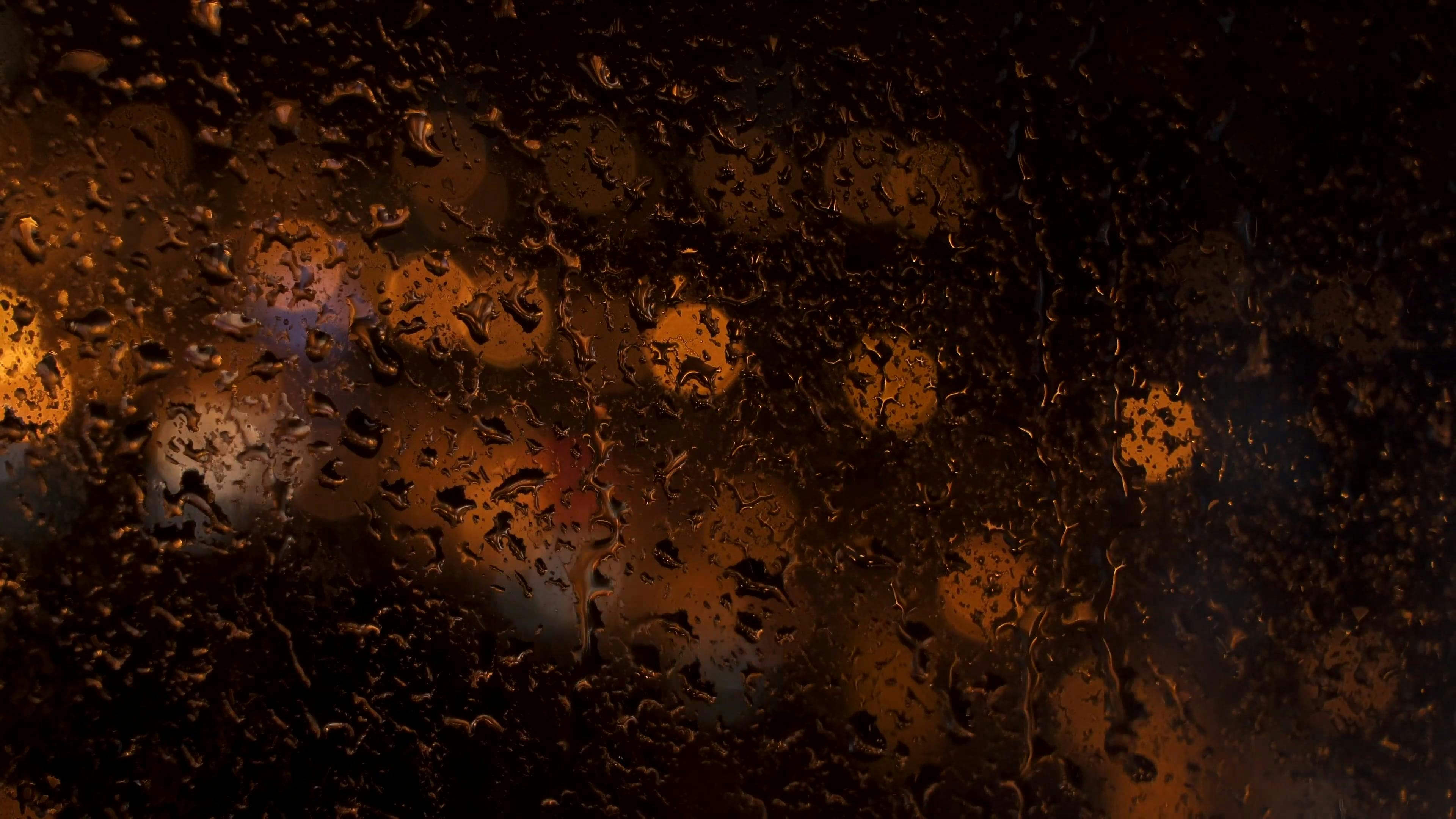 Water Droplets Sliding Down A Glass Window · Free Stock Video