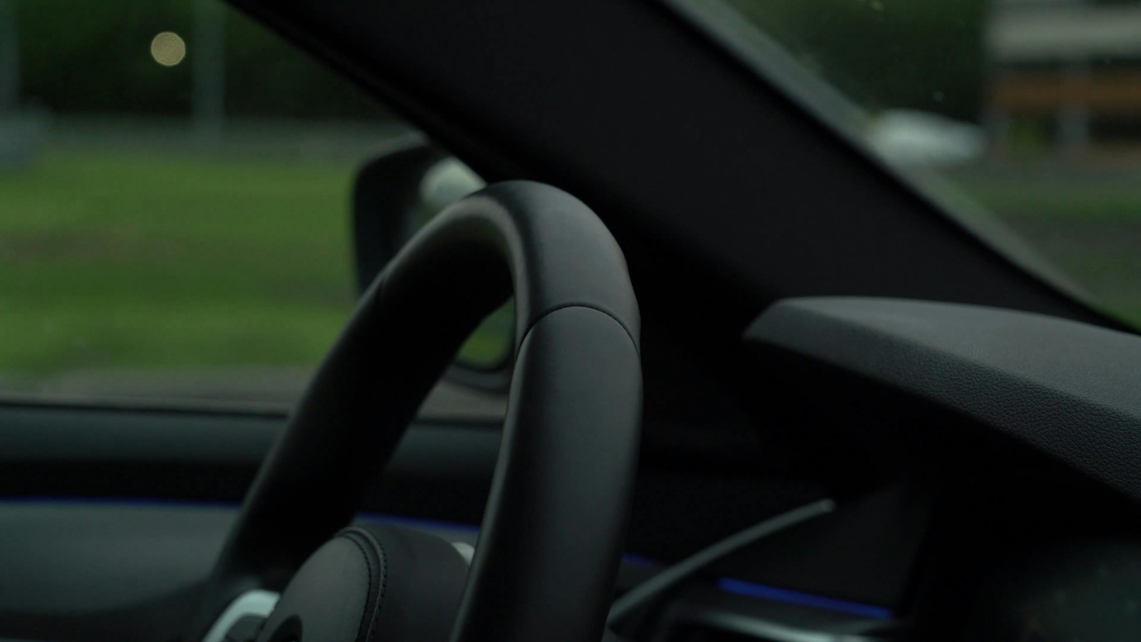 A Close-Up of a Steering Wheel Free Stock Video Footage, Royalty-Free ...