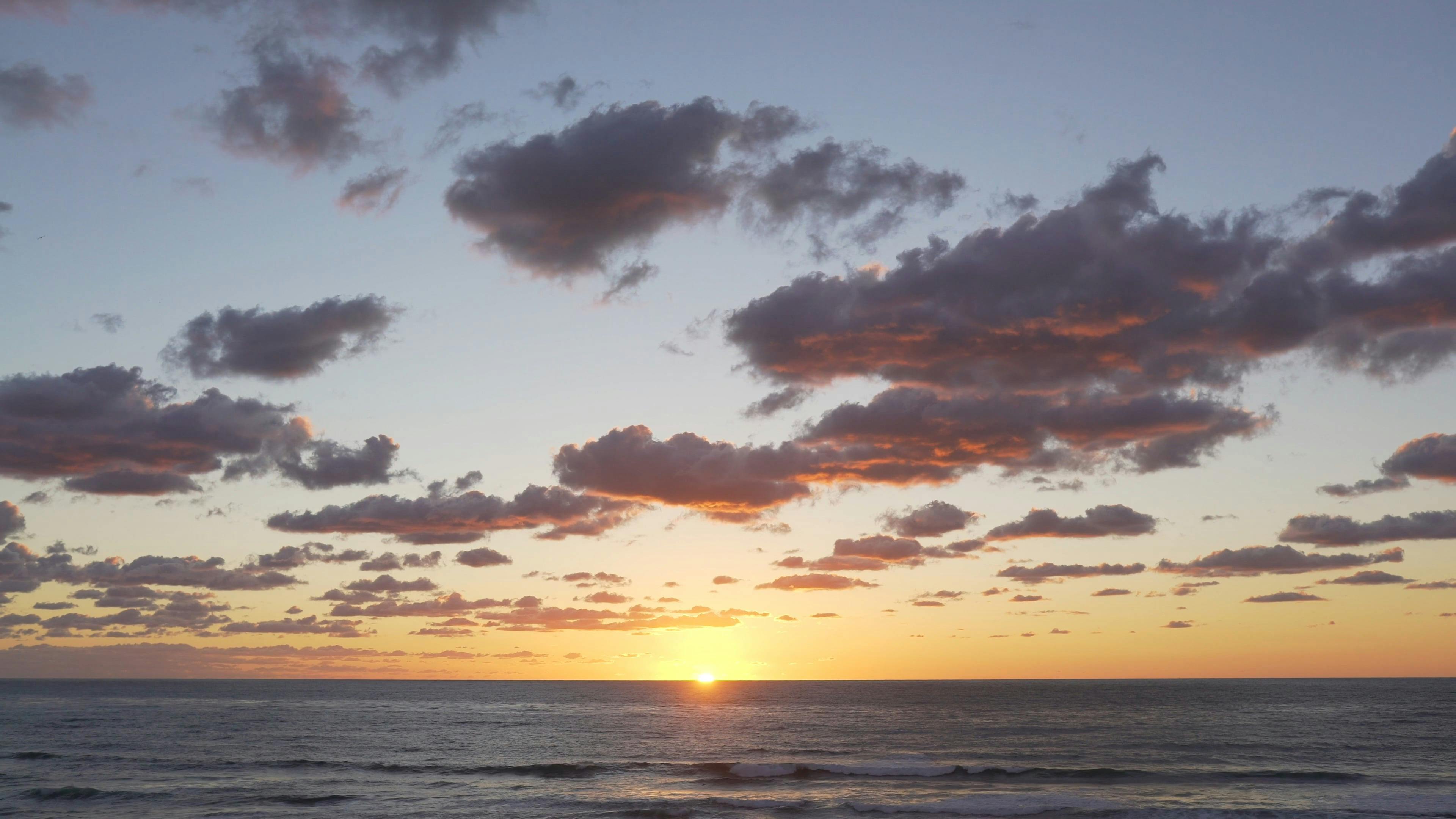 The Sun on the Horizon Free Stock Video Footage, Royalty-Free 4K & HD ...