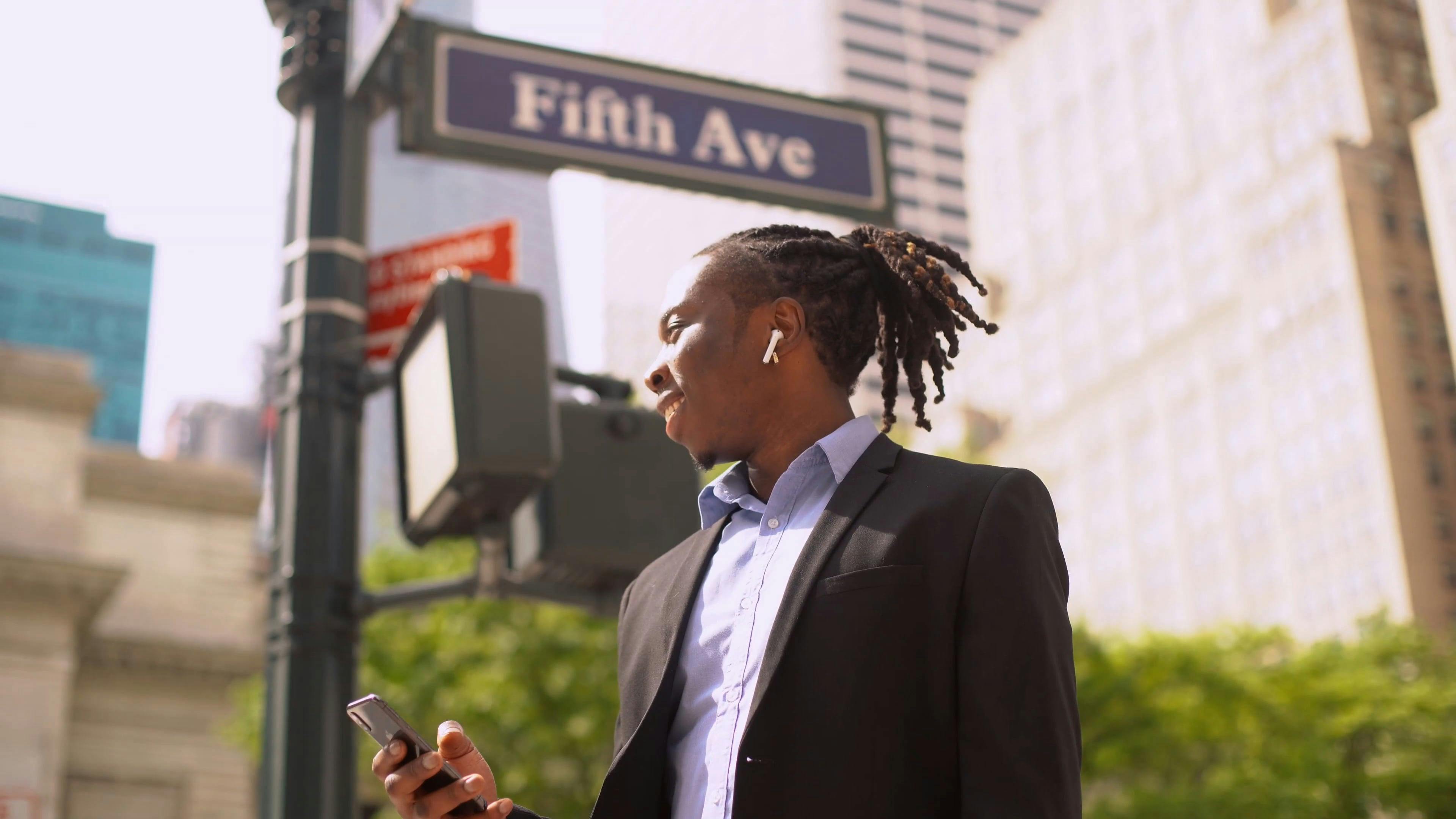 A Man Talking while Wearing Earpods · Free Stock Video