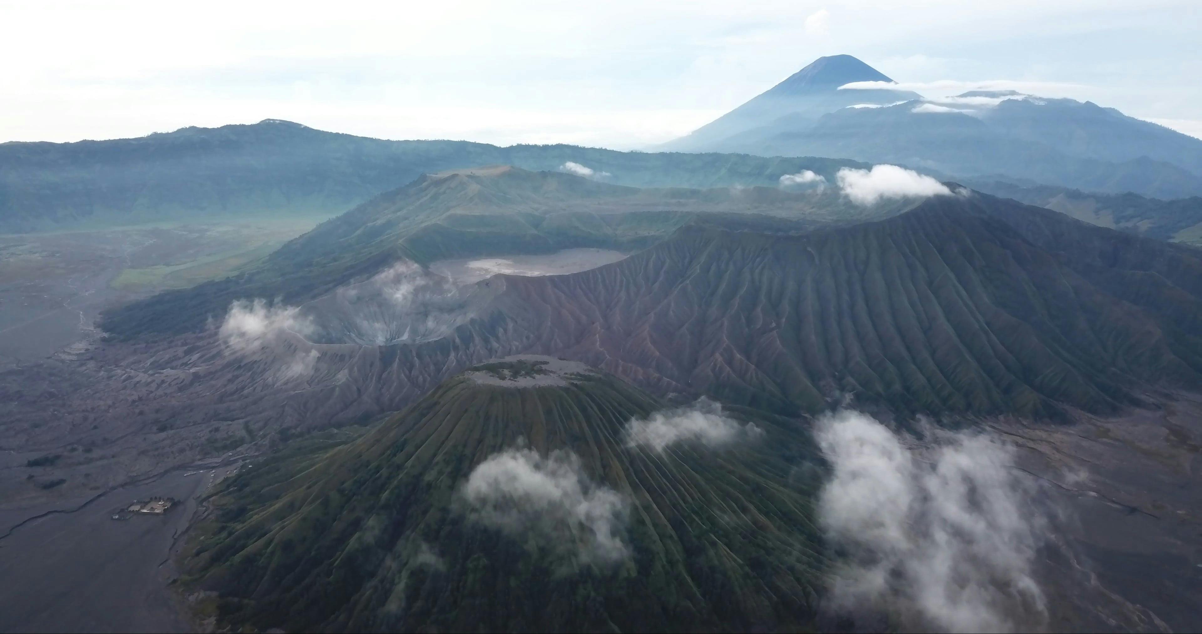 An Aerial Footage of the Volcanoes of East Java, Indonesia · Free Stock ...