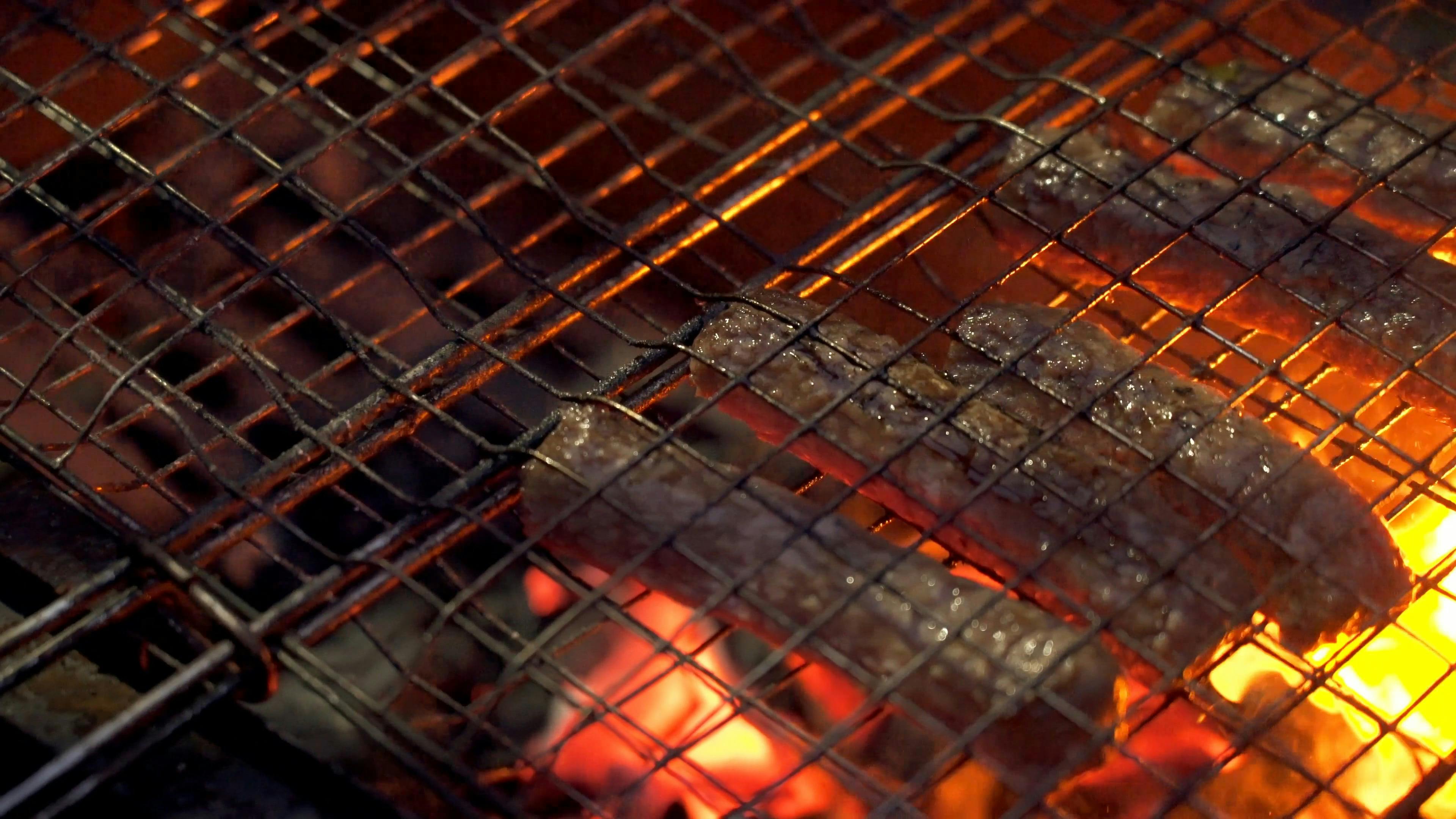 Grilling Meat over Burning Coals Free Stock Video Footage, Royalty-Free ...