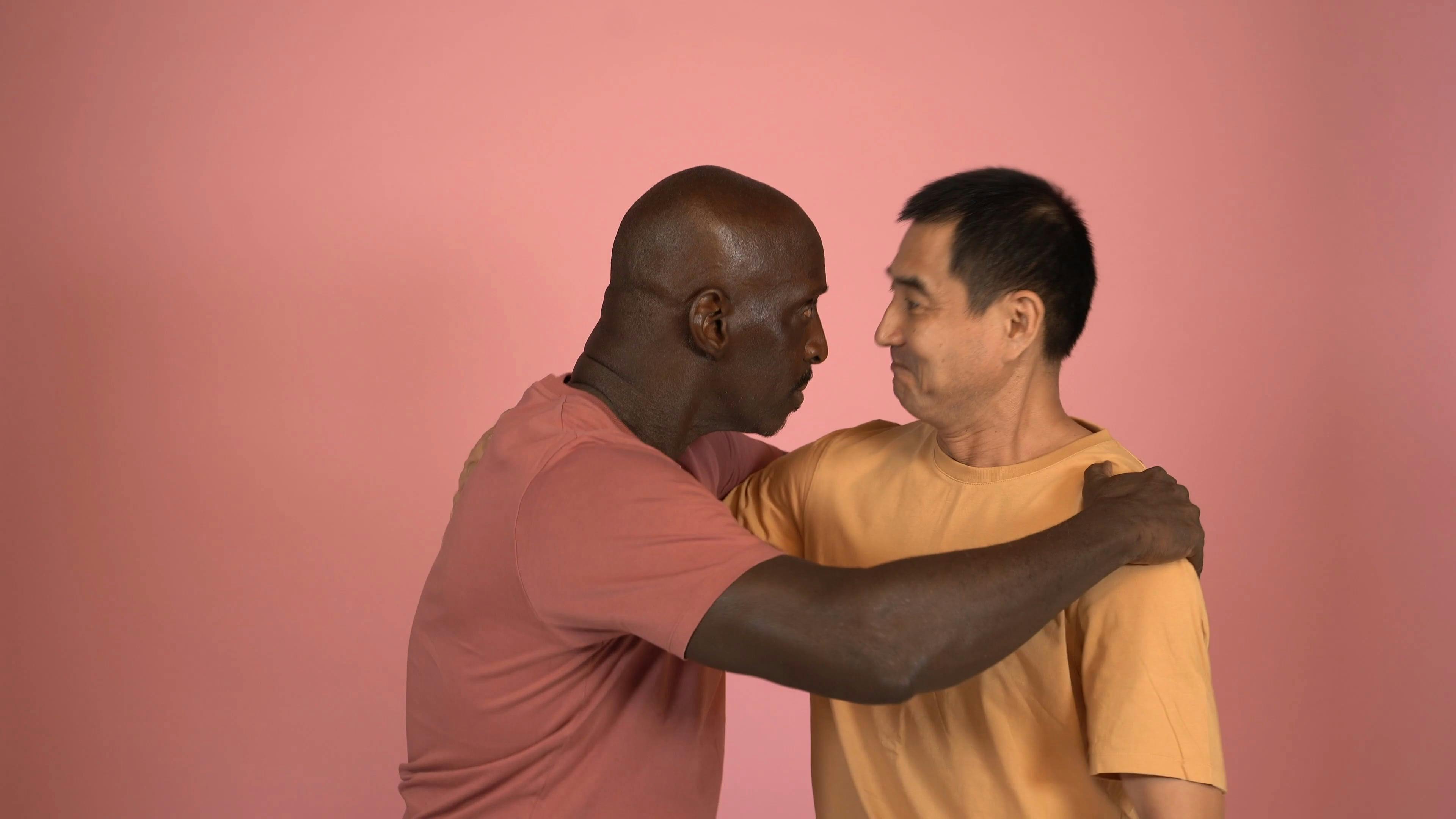 Men Happily Agreeing with Each Other Free Stock Video Footage, Royalty ...