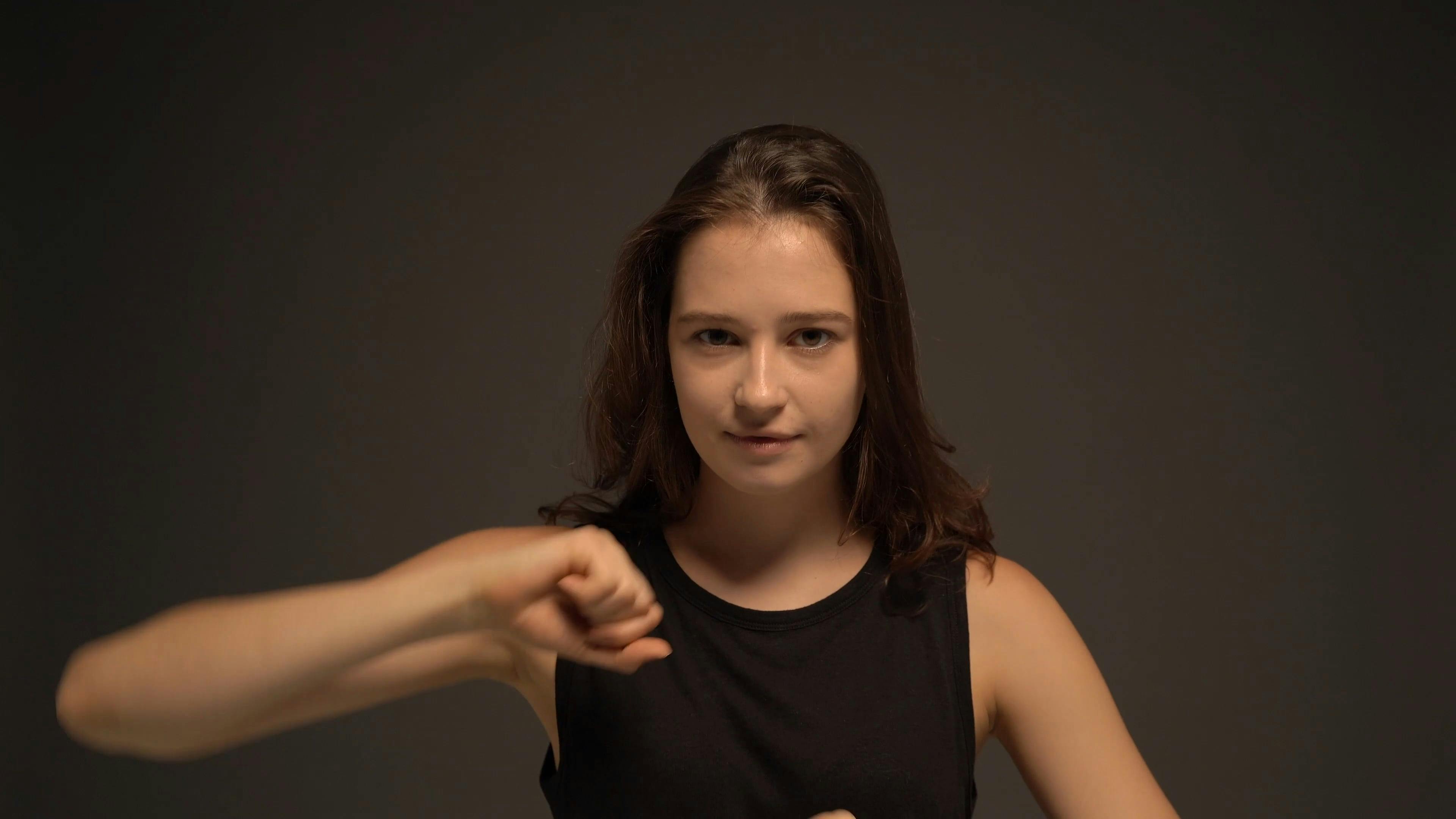 A Woman Making Hand Gestures · Free Stock Video