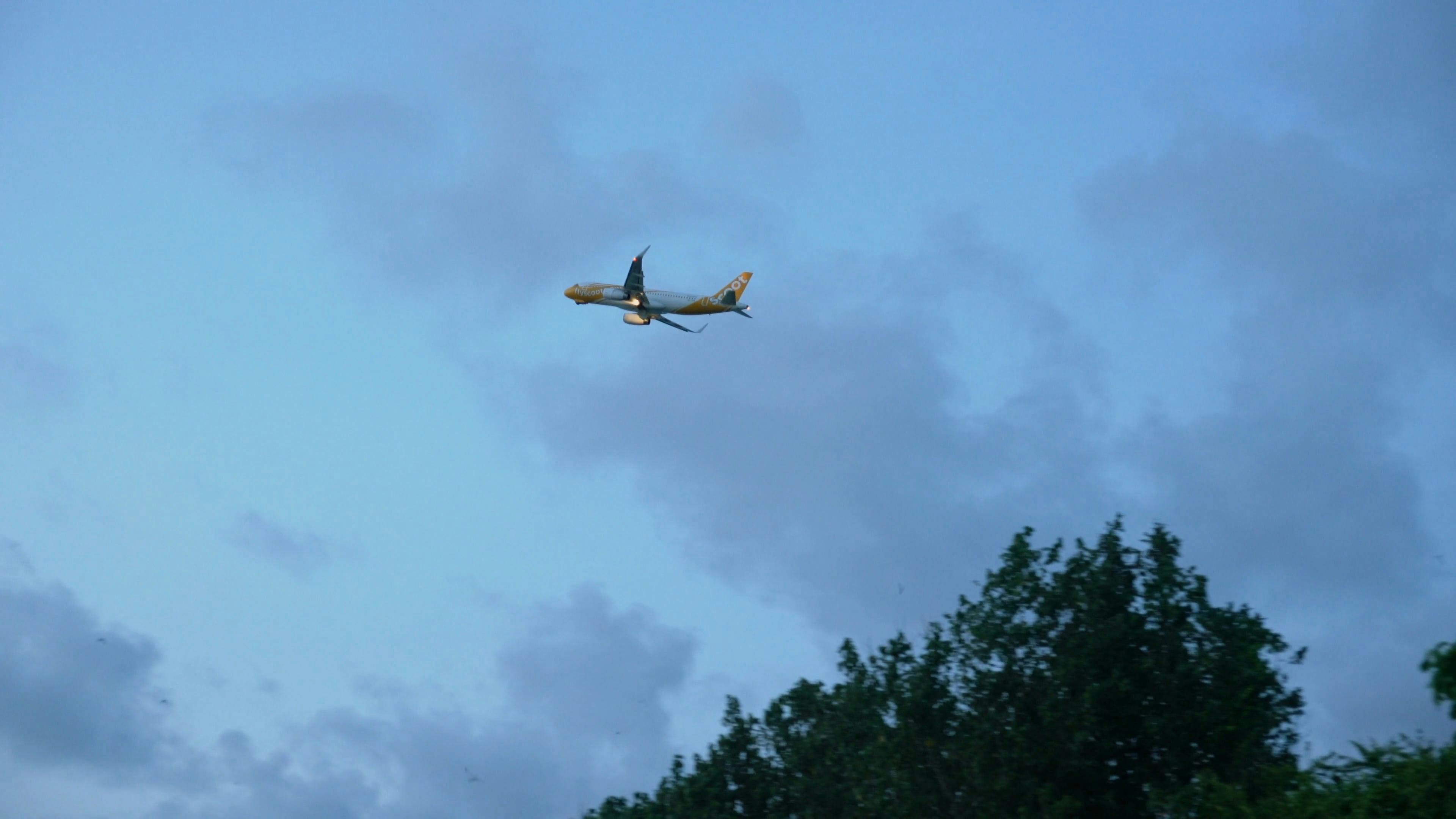 An Airplane Taking Off · Free Stock Video