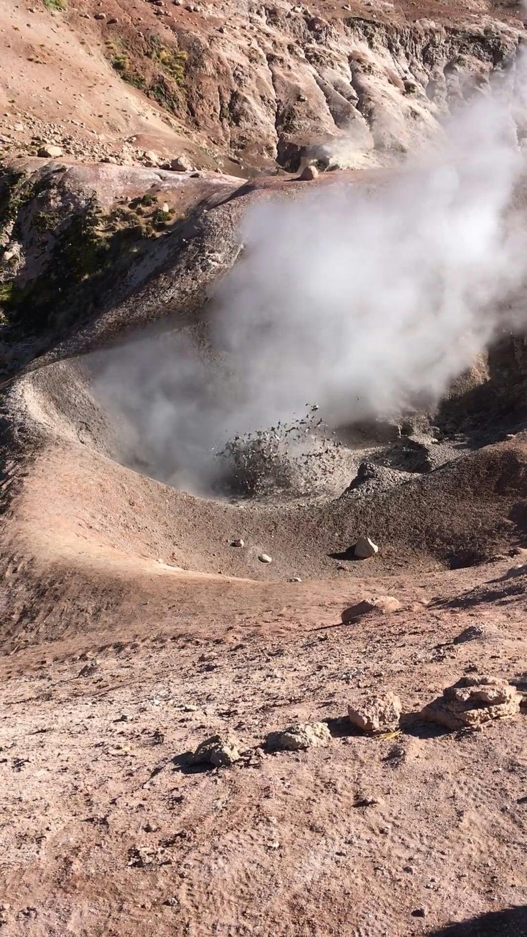 Boiling Mud of a Mud Volcano · Free Stock Video