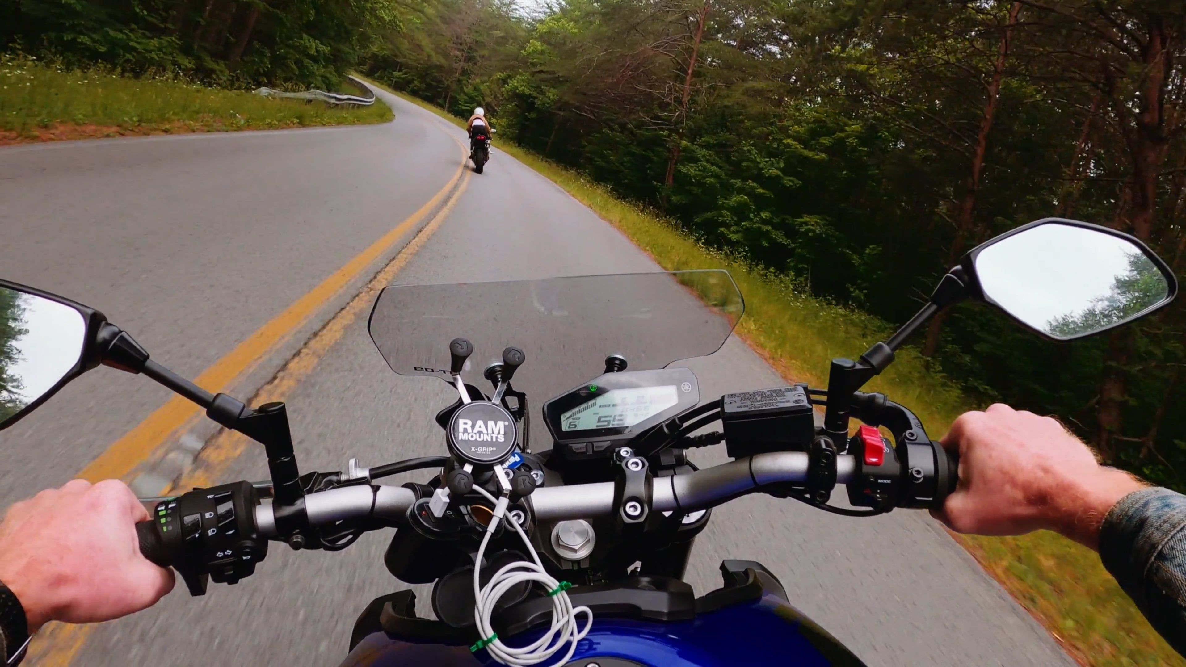 Person Riding a Motorcycle on Roads Free Stock Video Footage, Royalty ...
