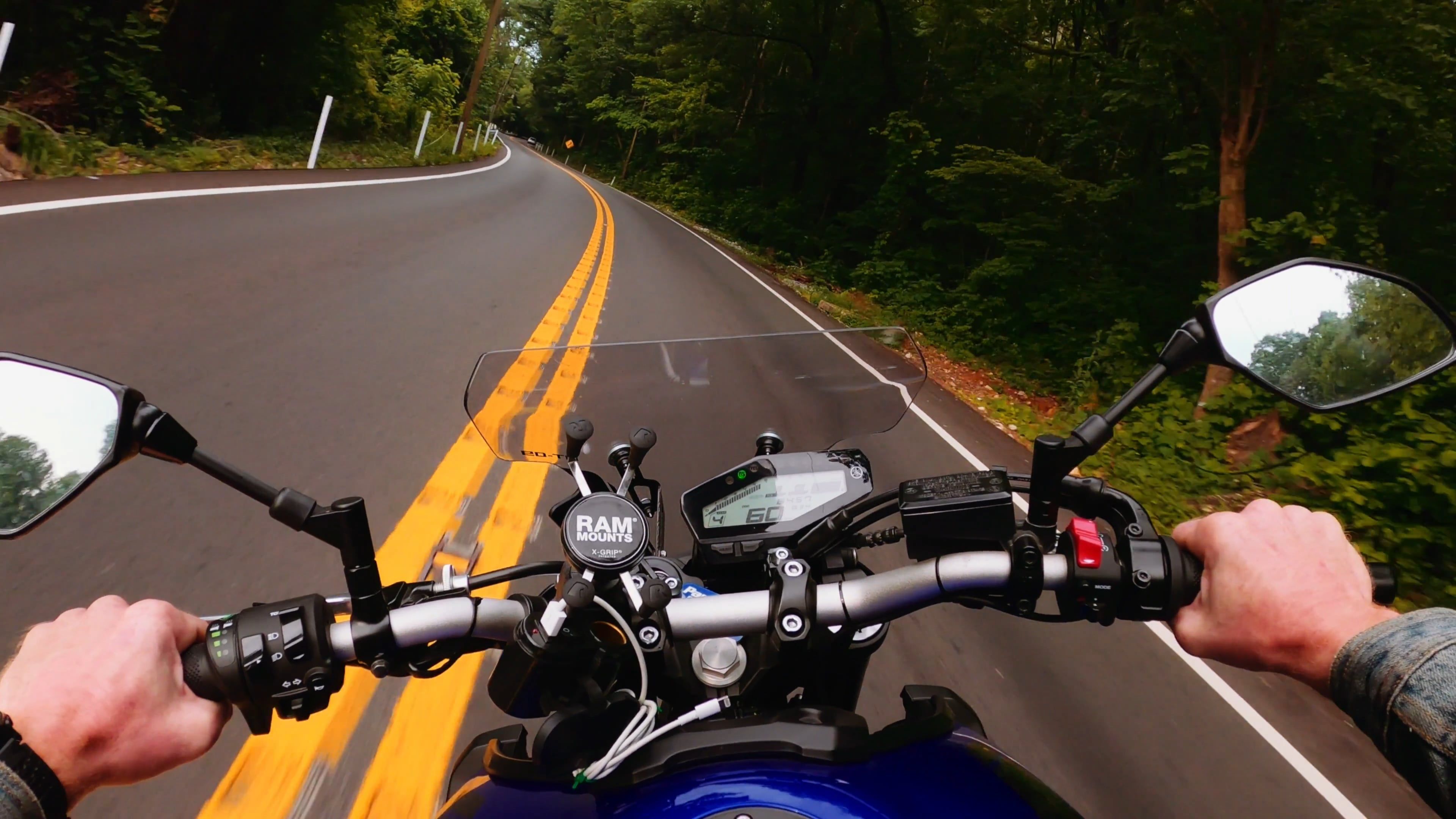 Person Riding a Motorcycle on Road Free Stock Video Footage, Royalty ...