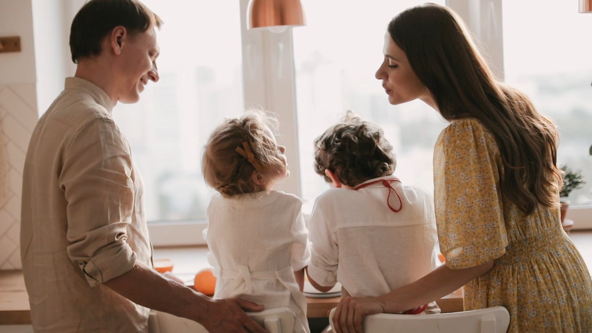 A Woman Talking to Her Daughter while Doing Nose to Nose Free Stock ...