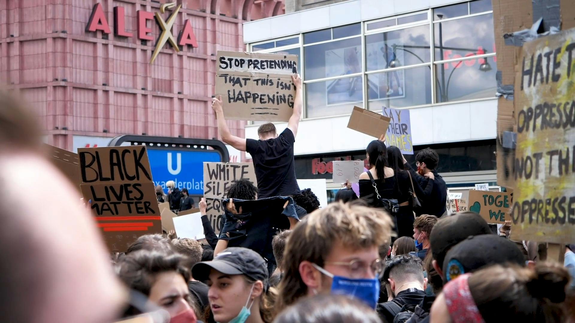 People Protesting and Holding Placards Free Stock Video Footage ...