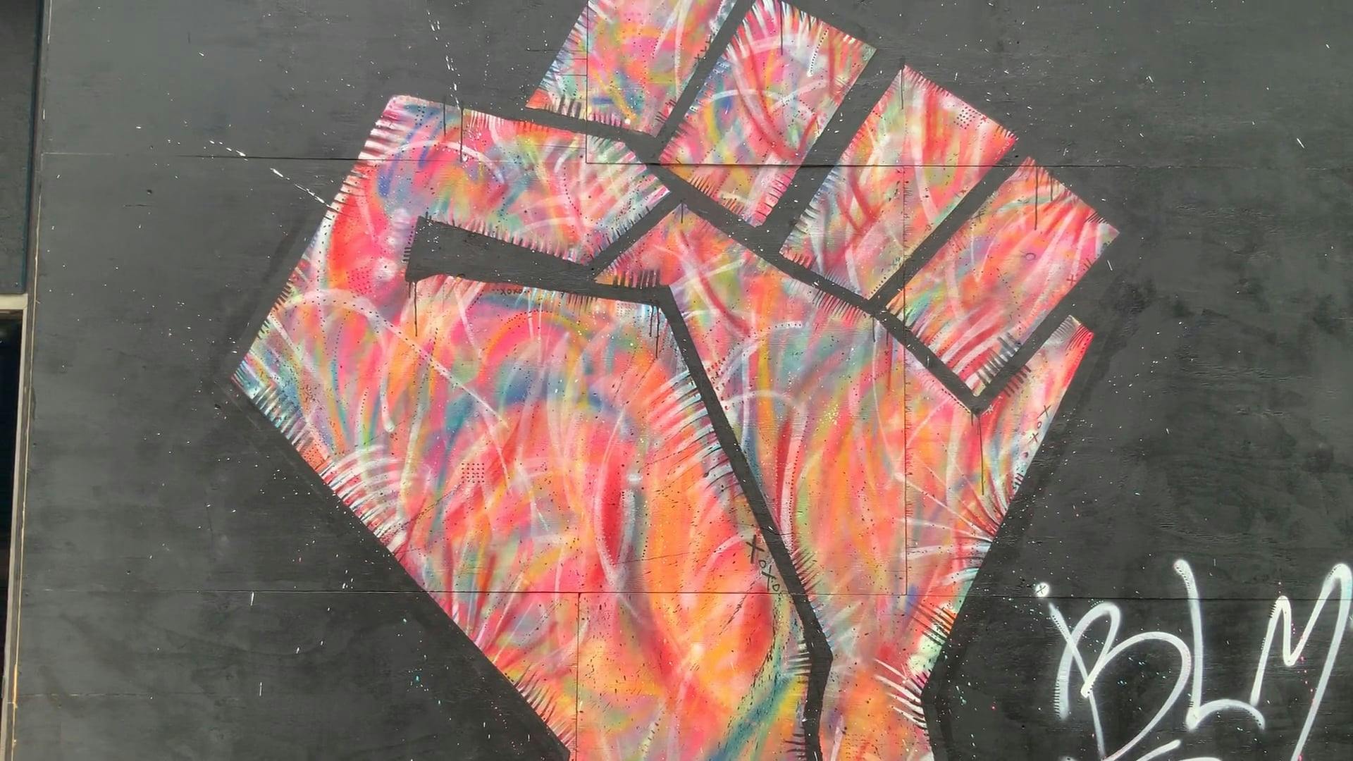 BLM Graffiti on the Wall Free Stock Video Footage, Royalty-Free 4K & HD ...