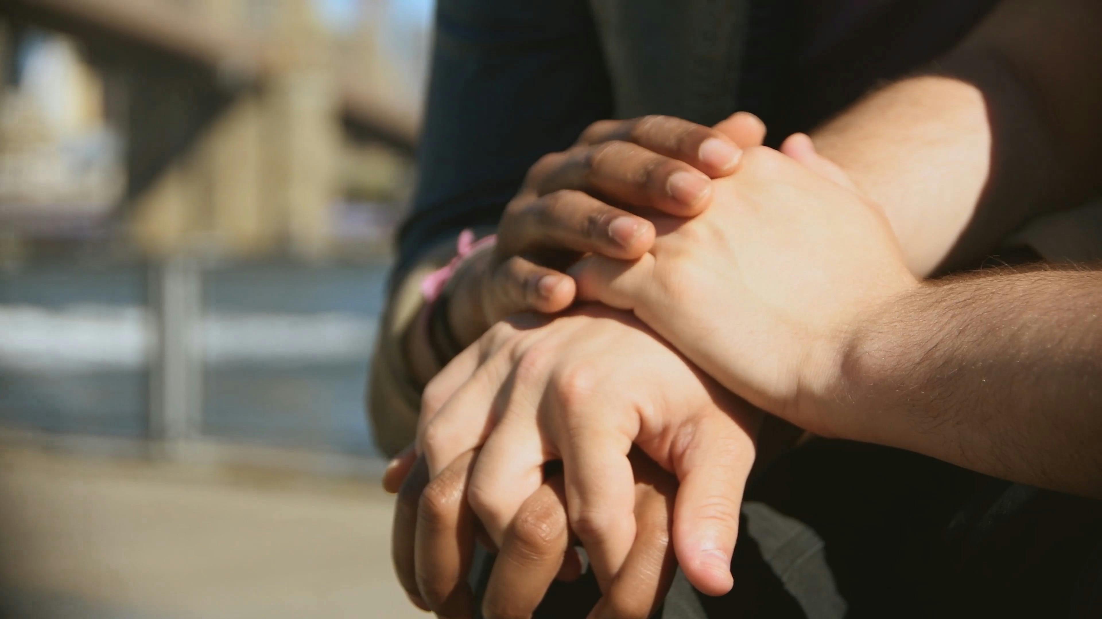 Close-Up Video Of People Holding Hands Free Stock Video Footage ...