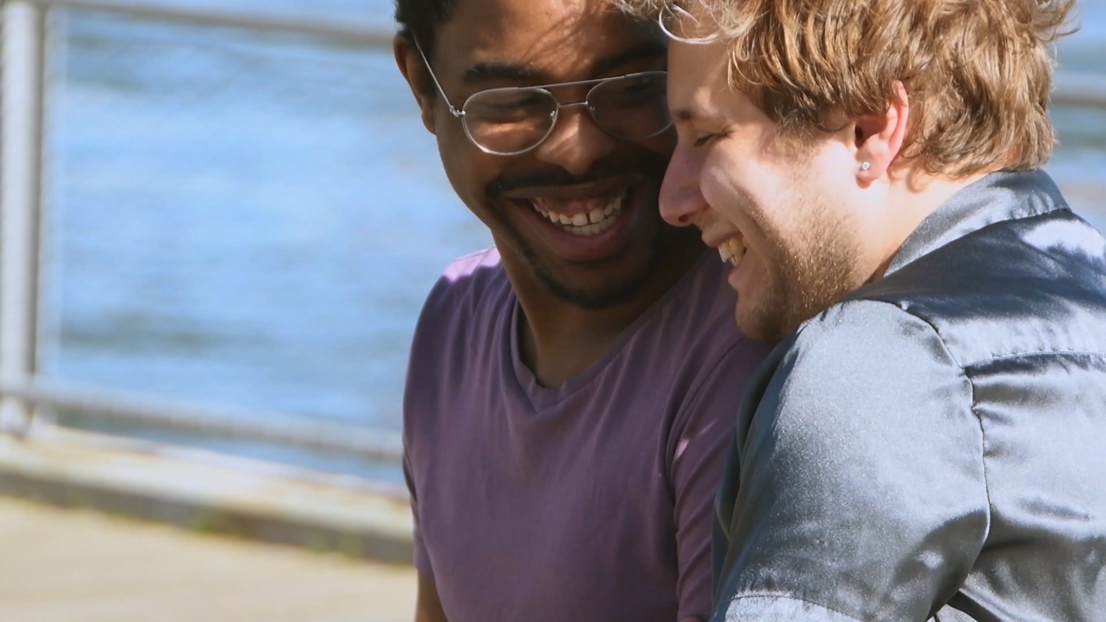 Image Of A Gay Couple In Love With Each Other · Free Stock Video