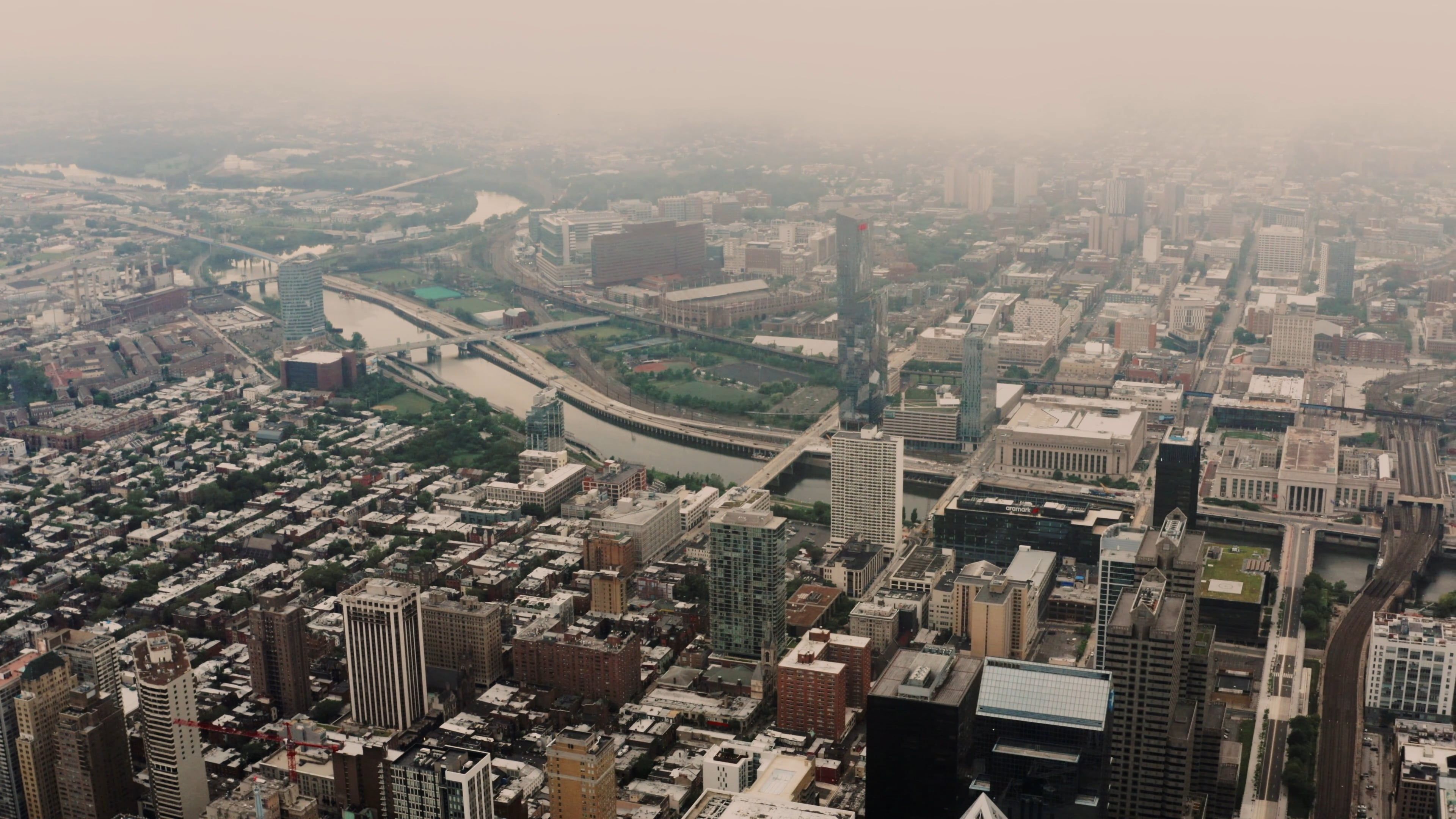 Drone Footage of a City · Free Stock Video