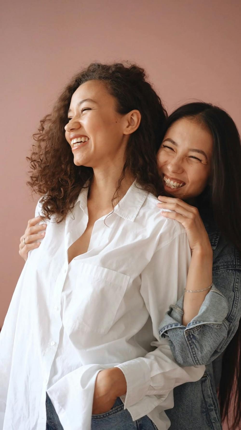 Three Women Posing Close To Each Other · Free Stock Video