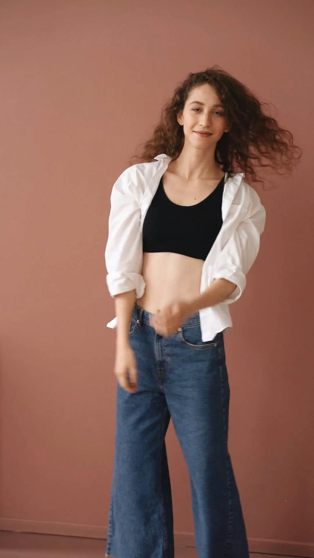 A Woman Modeling with Rabbits · Free Stock Video