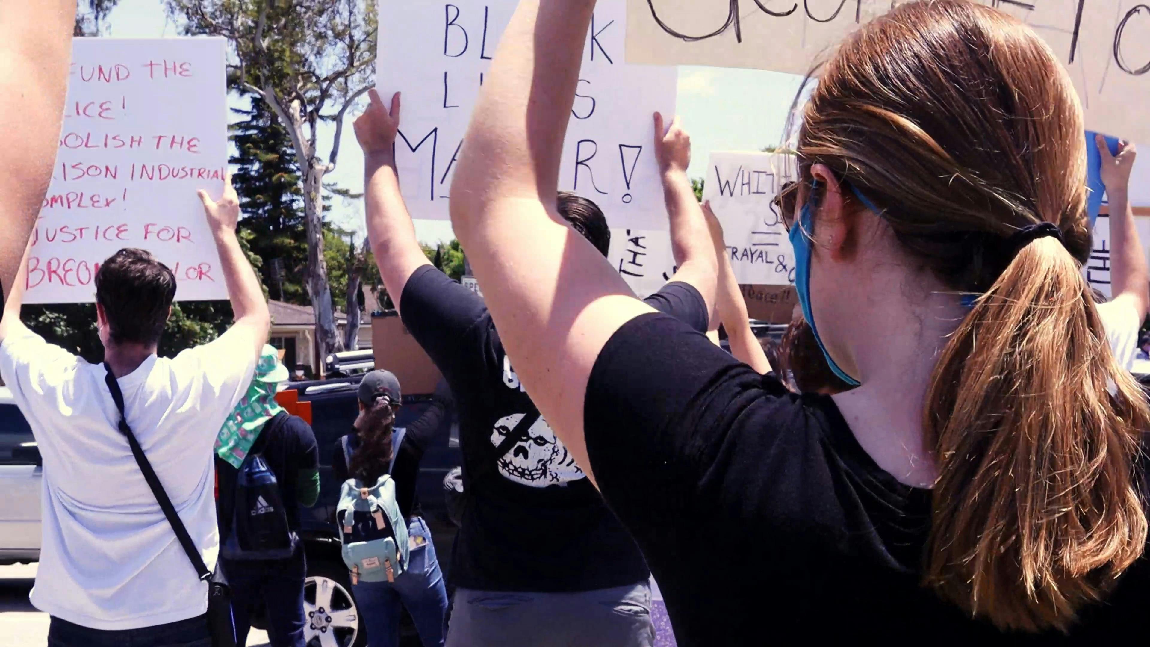 People Protesting in the Road · Free Stock Video
