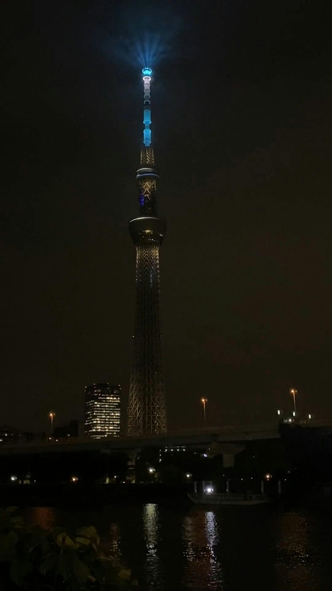 The Illuminated Tokyo Skytree · Free Stock Video