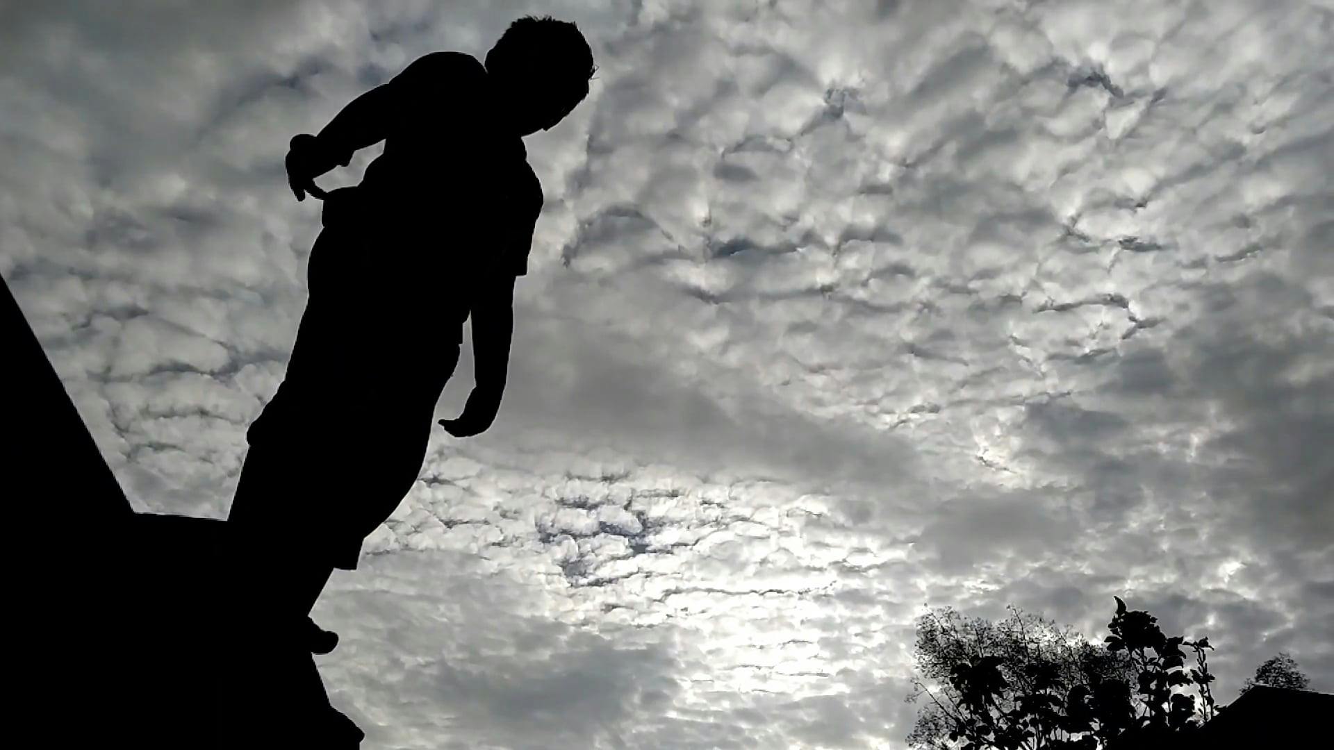 Low Angle View of a Boy Jumping · Free Stock Video