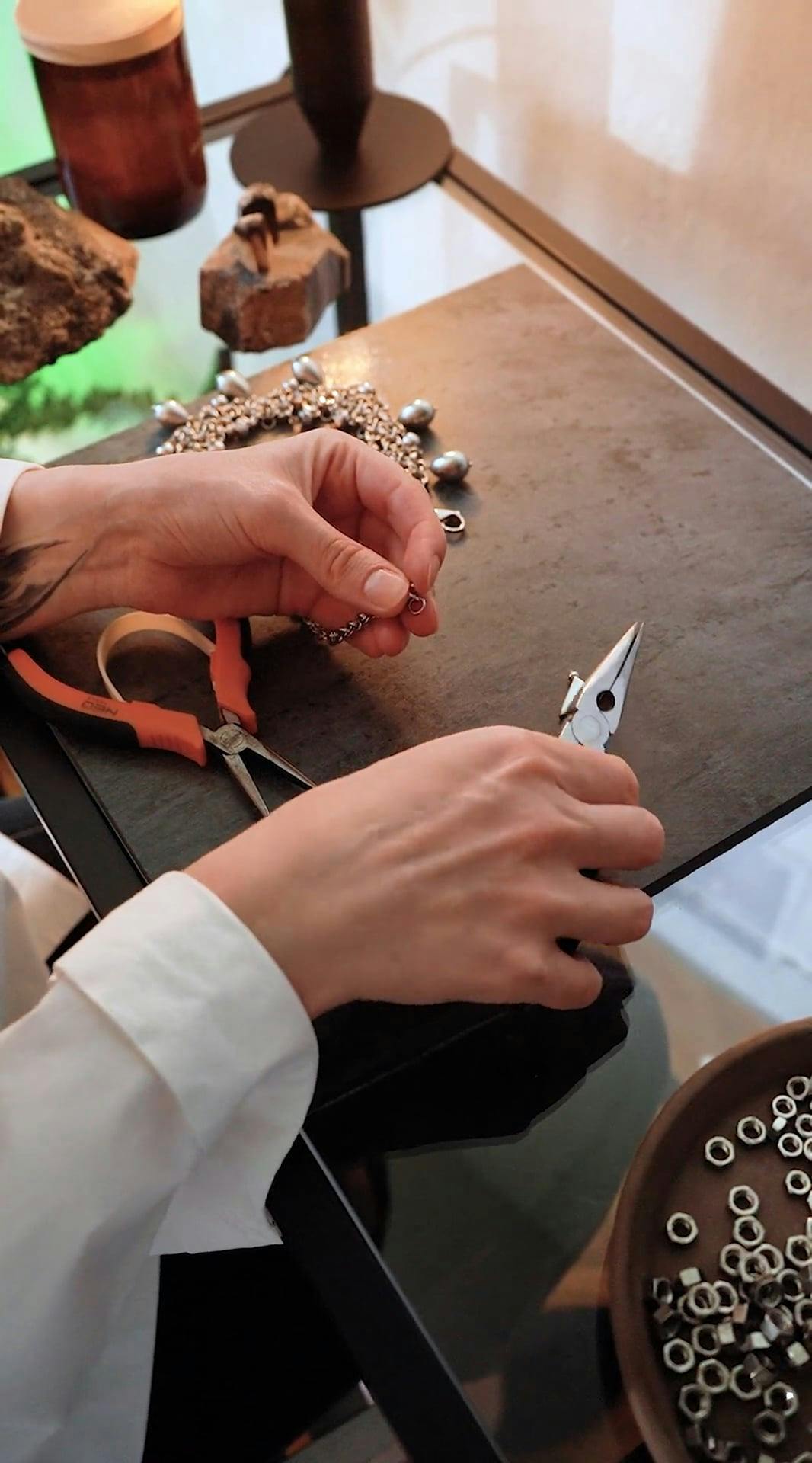 A Person Making a Chain Accessory Free Stock Video Footage, Royalty ...