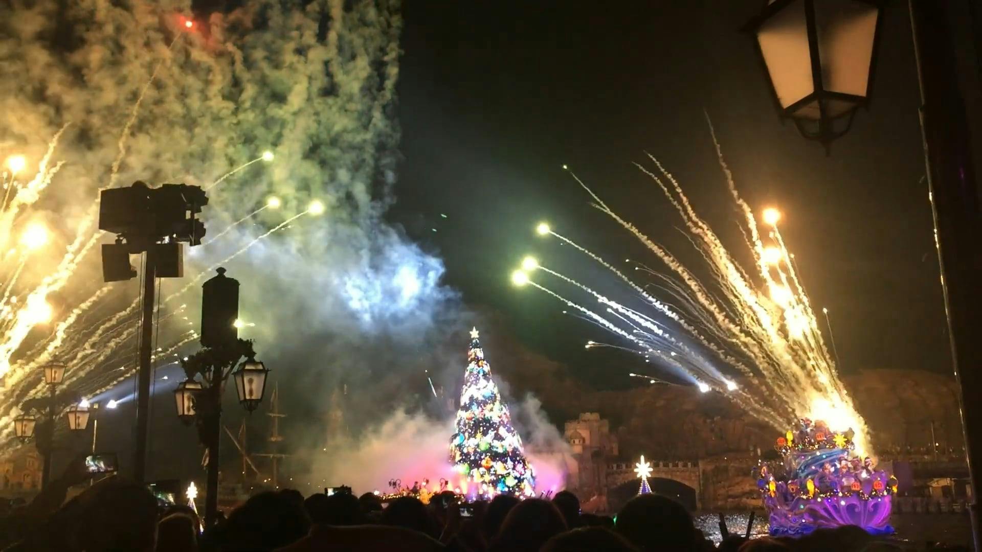 Celebrating Christmas With Fireworks Free Stock Video Footage, Royalty ...