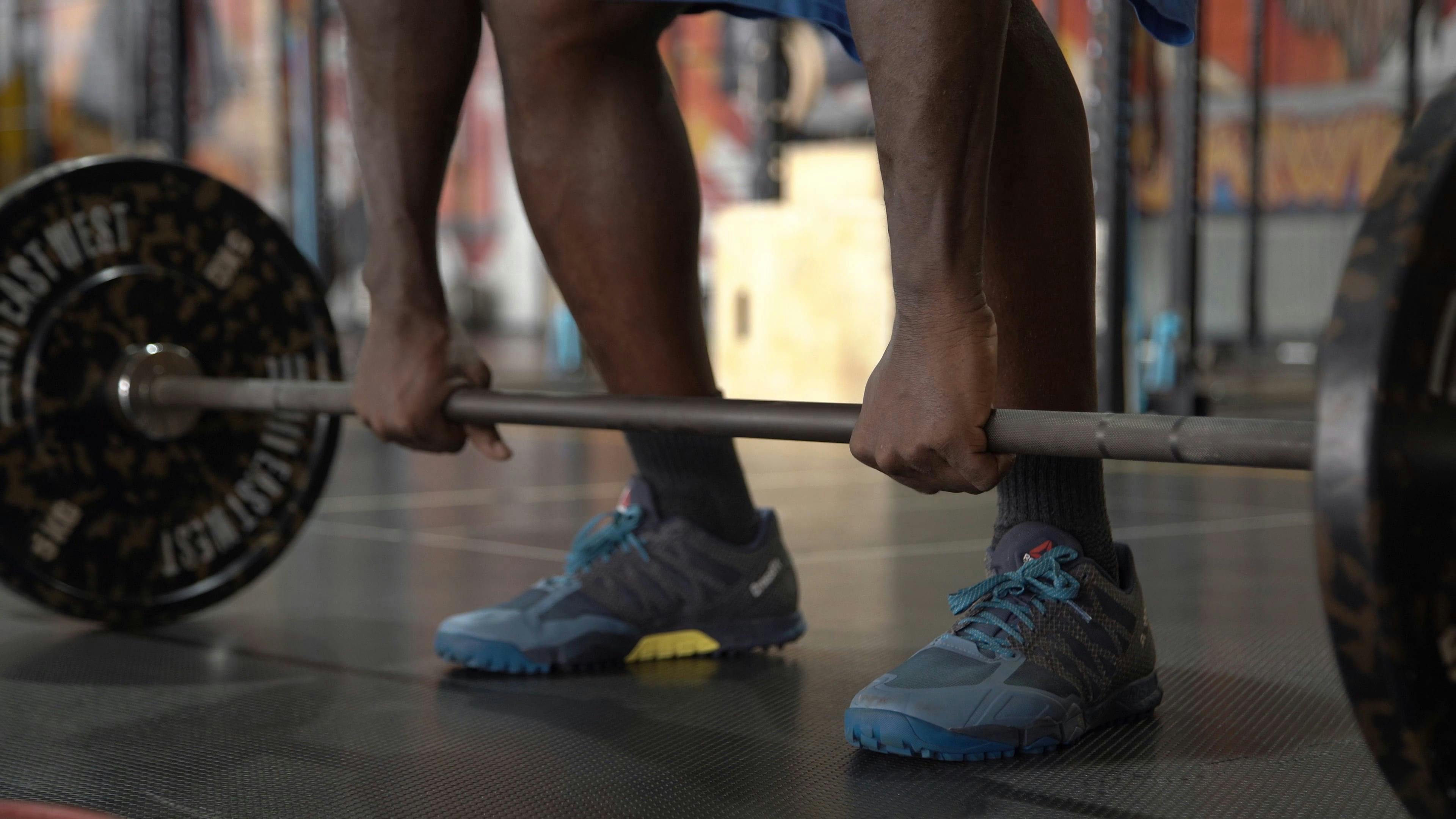 A Man Lifting a Barbell · Free Stock Video