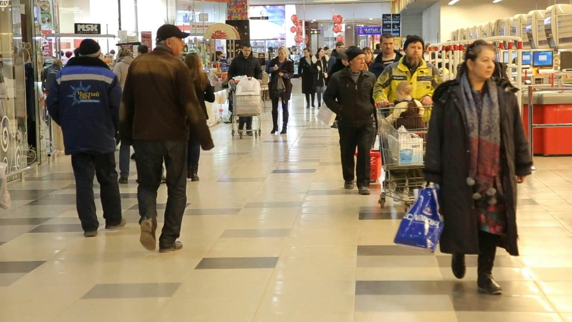People Walking Inside the Mall · Free Stock Video