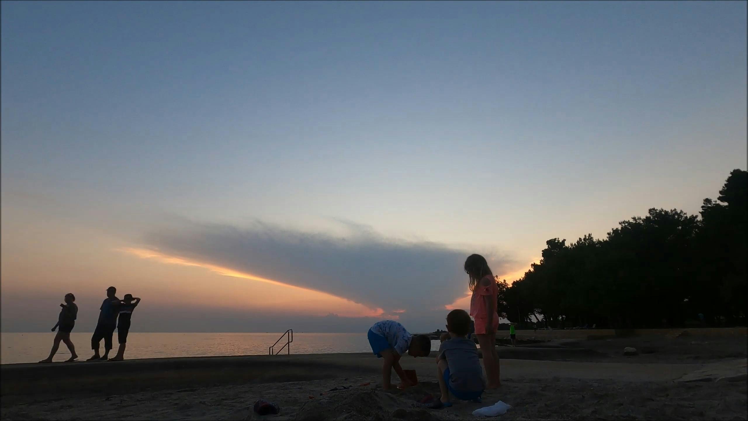 Playing Kickball At The Beach During Sunset · Free Stock Video
