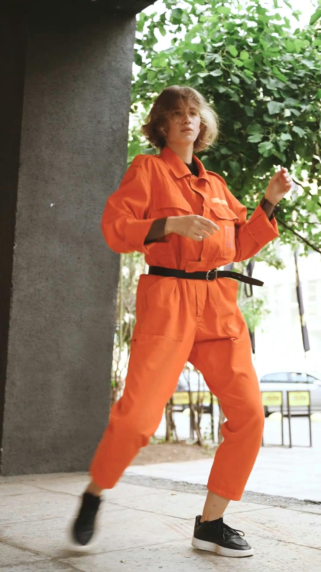 A Female Dancer Showing Her Dance Moves Free Stock Video Footage ...