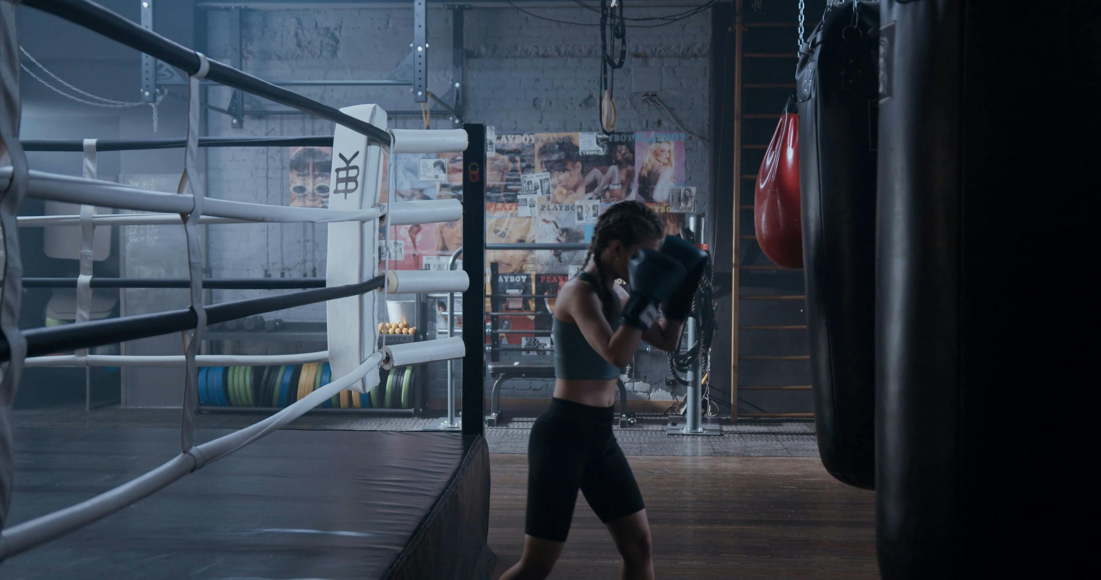 A woman is boxing in a gym Free Stock Video Footage, Royalty-Free 4K ...