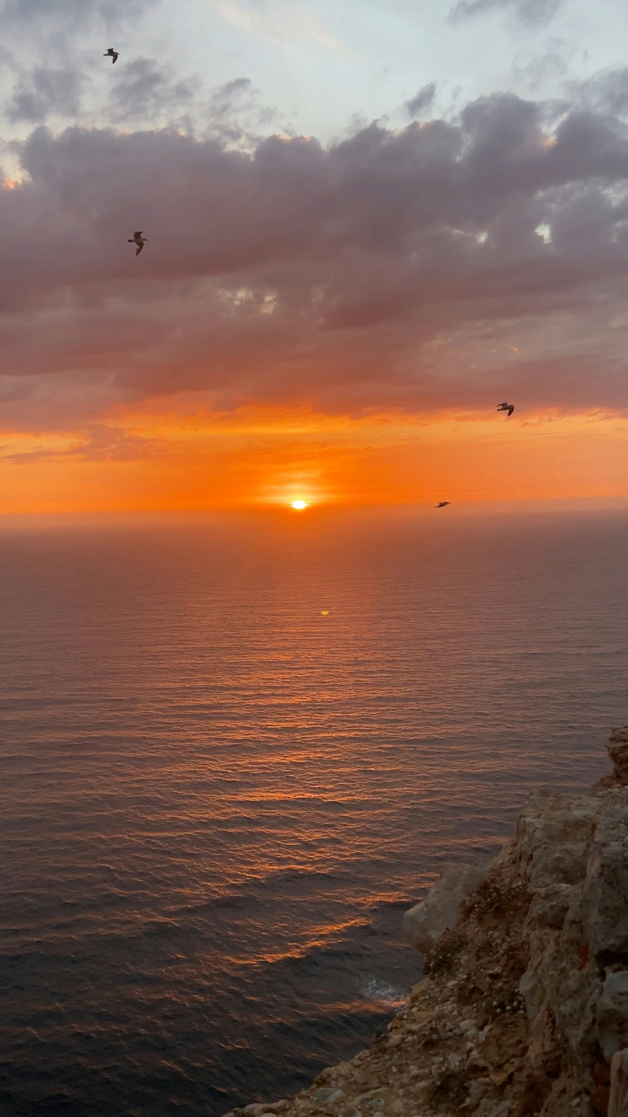 Footage of a Sunset at the Coast Free Stock Video Footage, Royalty-Free ...