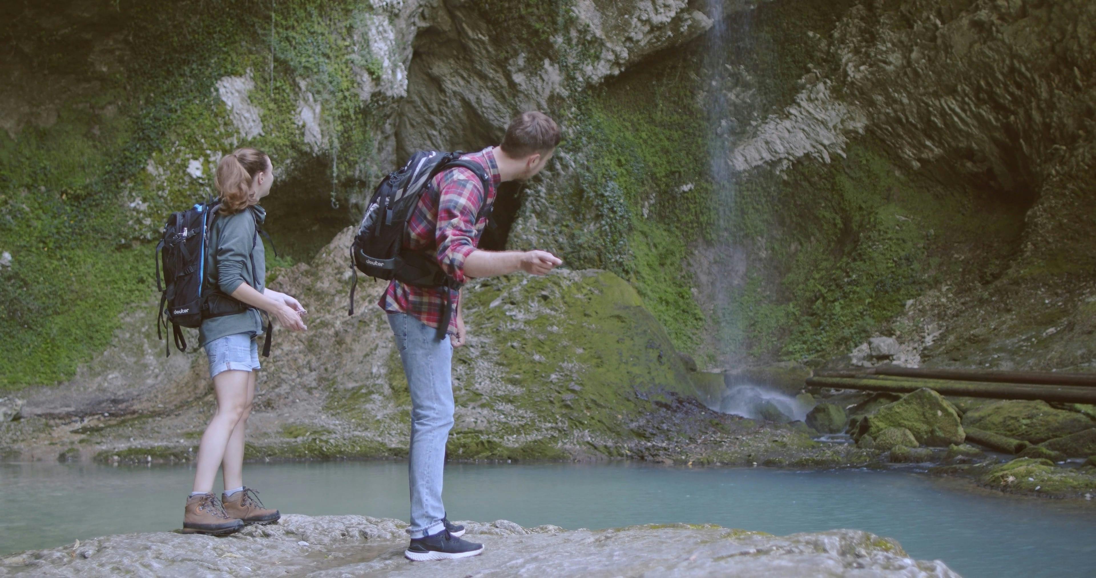 A Couple Skipping Stones on a Pond Free Stock Video Footage, Royalty ...