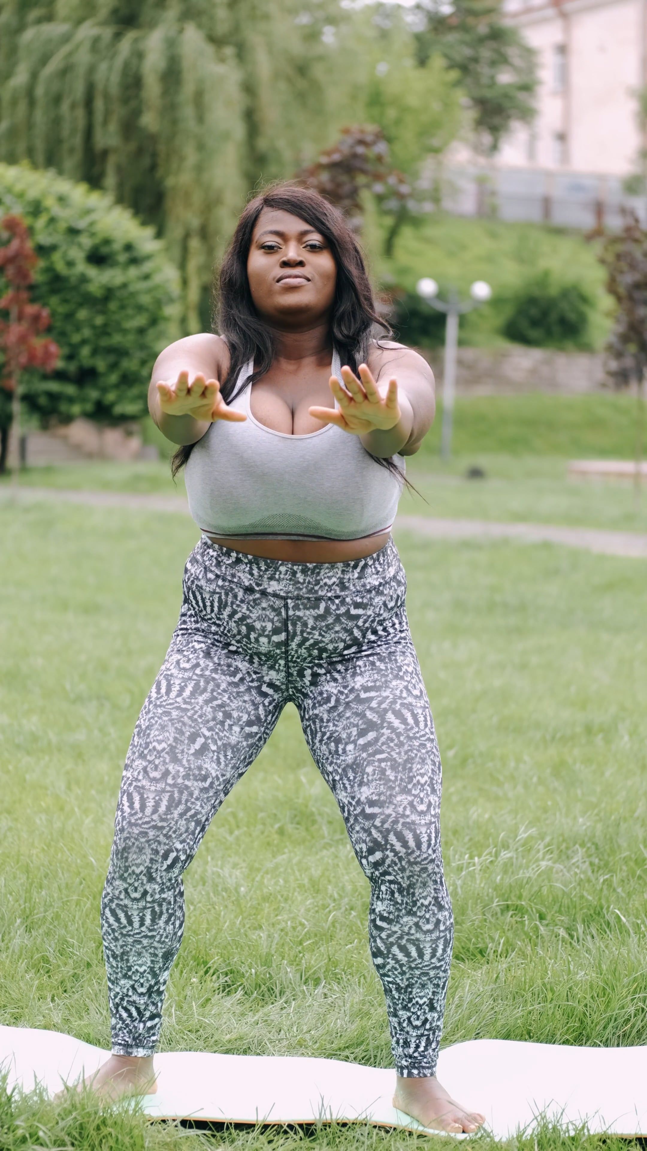 Video Of Woman Doing Squats · Free Stock Video