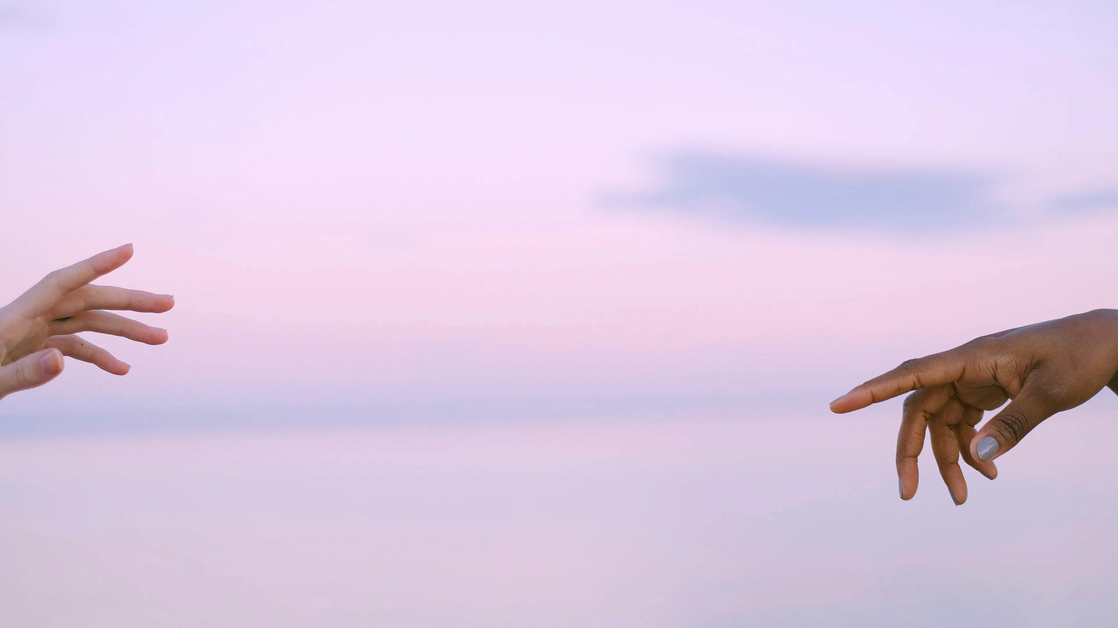 Hands Reaching to Touch Each Other · Free Stock Video